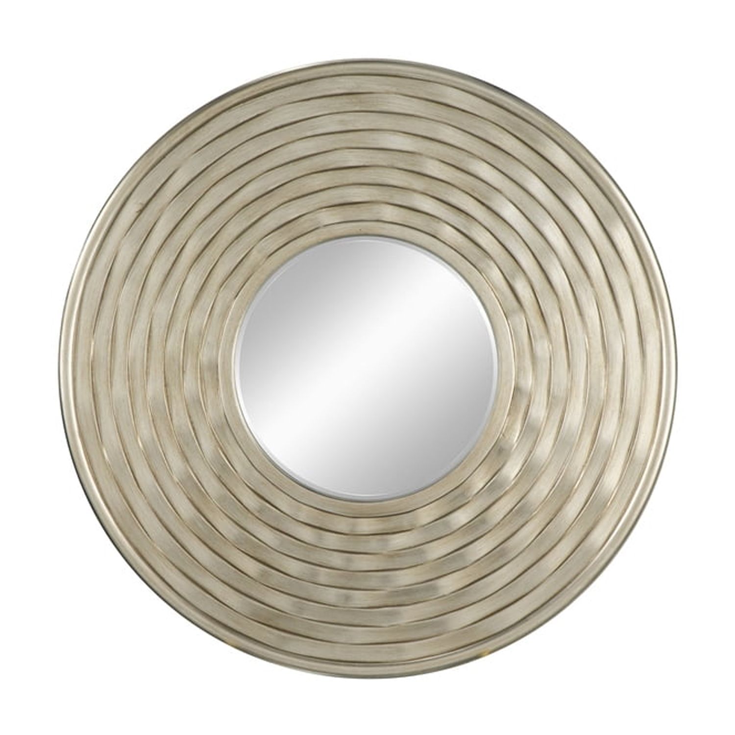 HomeStock Gothic Glamour Mirror - 31"Dia. Silver Round Wall Mirror ...