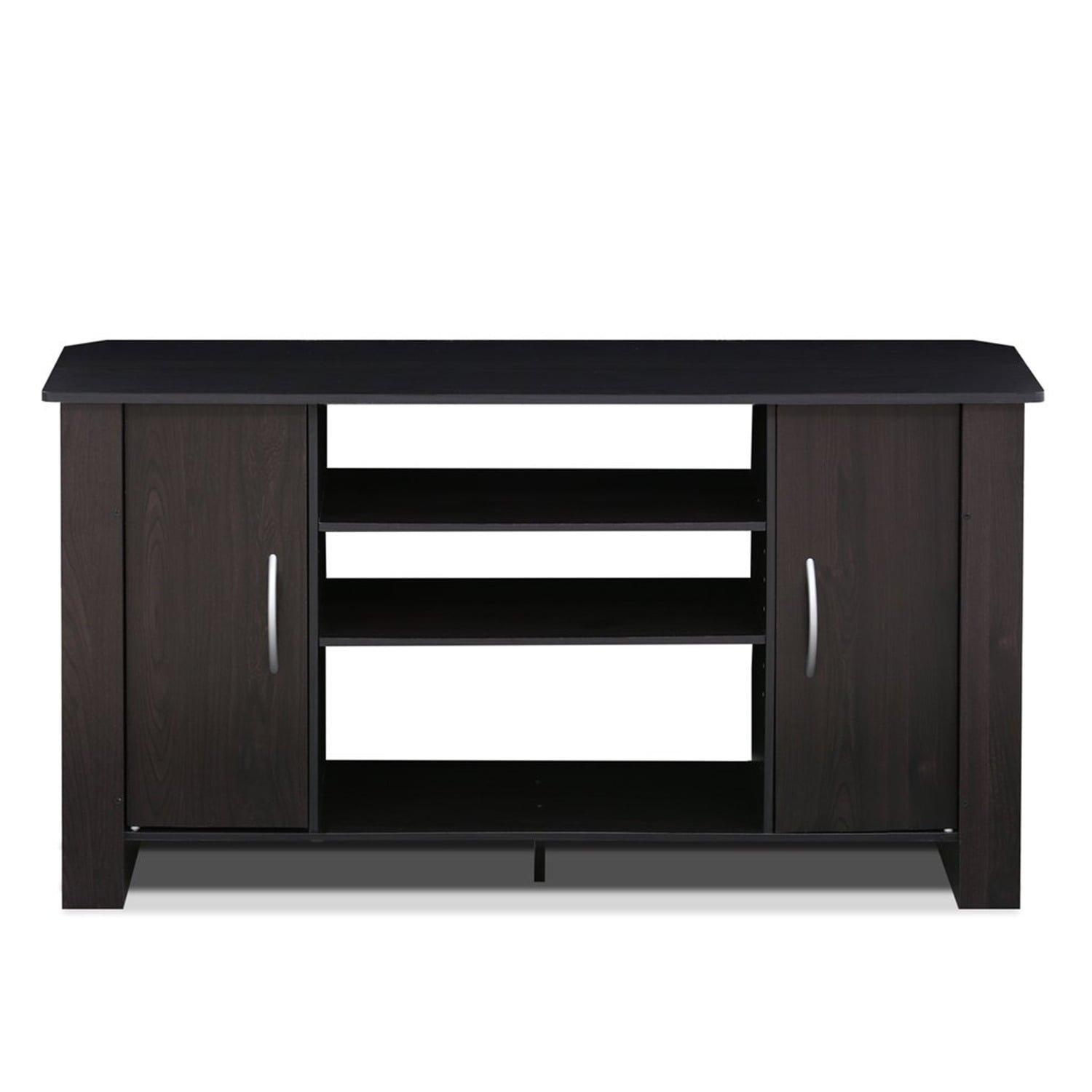 HomeStock Gothic Grace TV Stand with Adjustable Shelves and Concealed ...