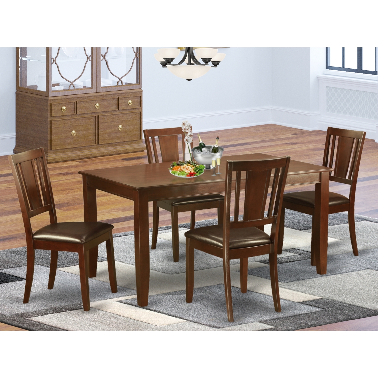 Gothic Dining Room Set - Table & Chairs - Elegant Traditional Design ...
