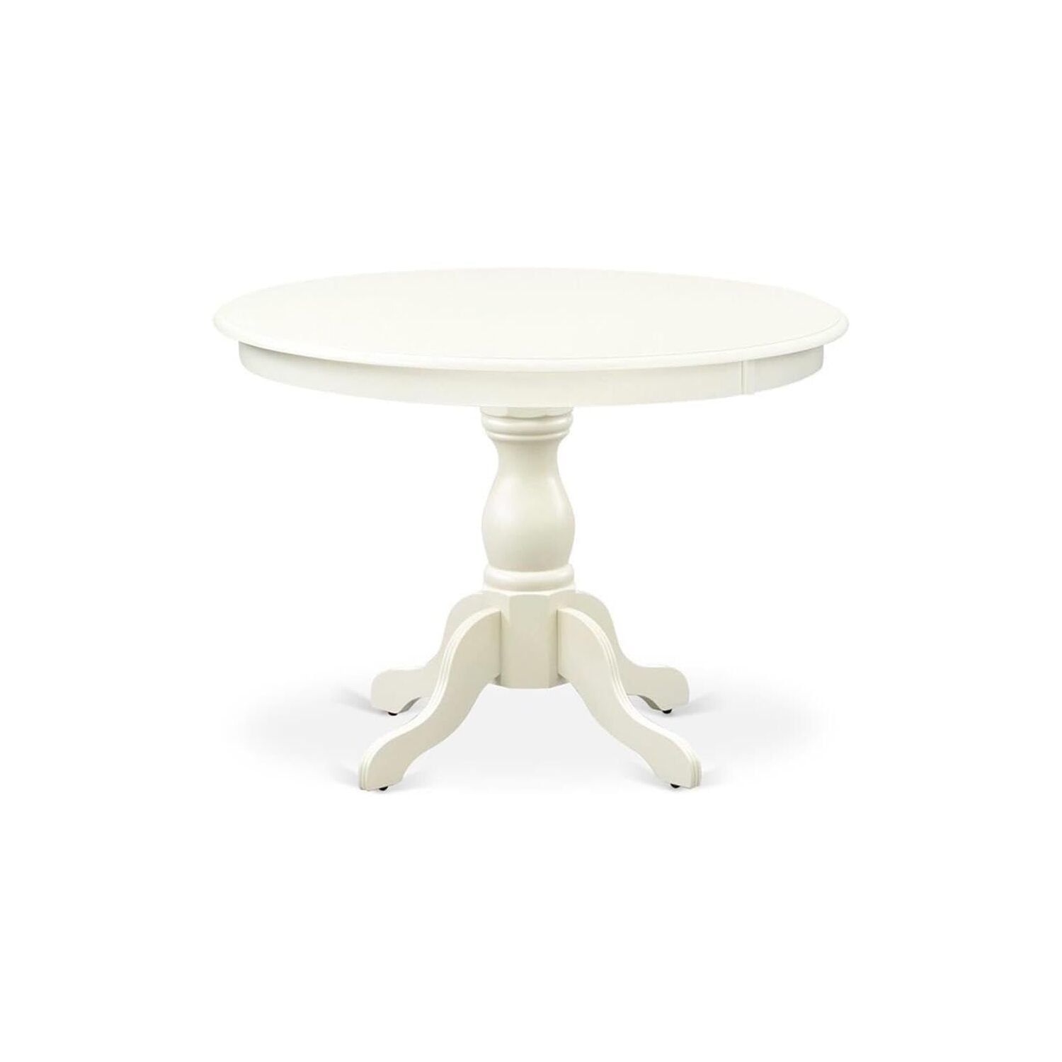 HomeStock Handcrafted Haven Modern Dining Room Table With Linen White ...