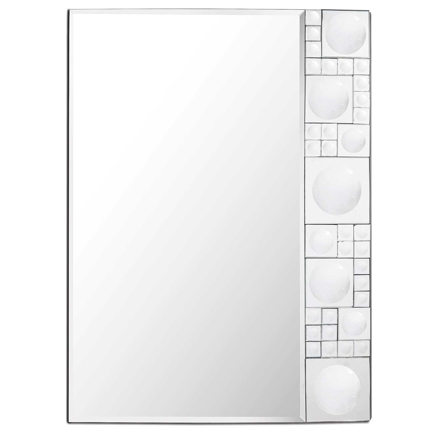 Geometric Wall Mirror - Modern Bubble Design Mirror for Home Decor ...