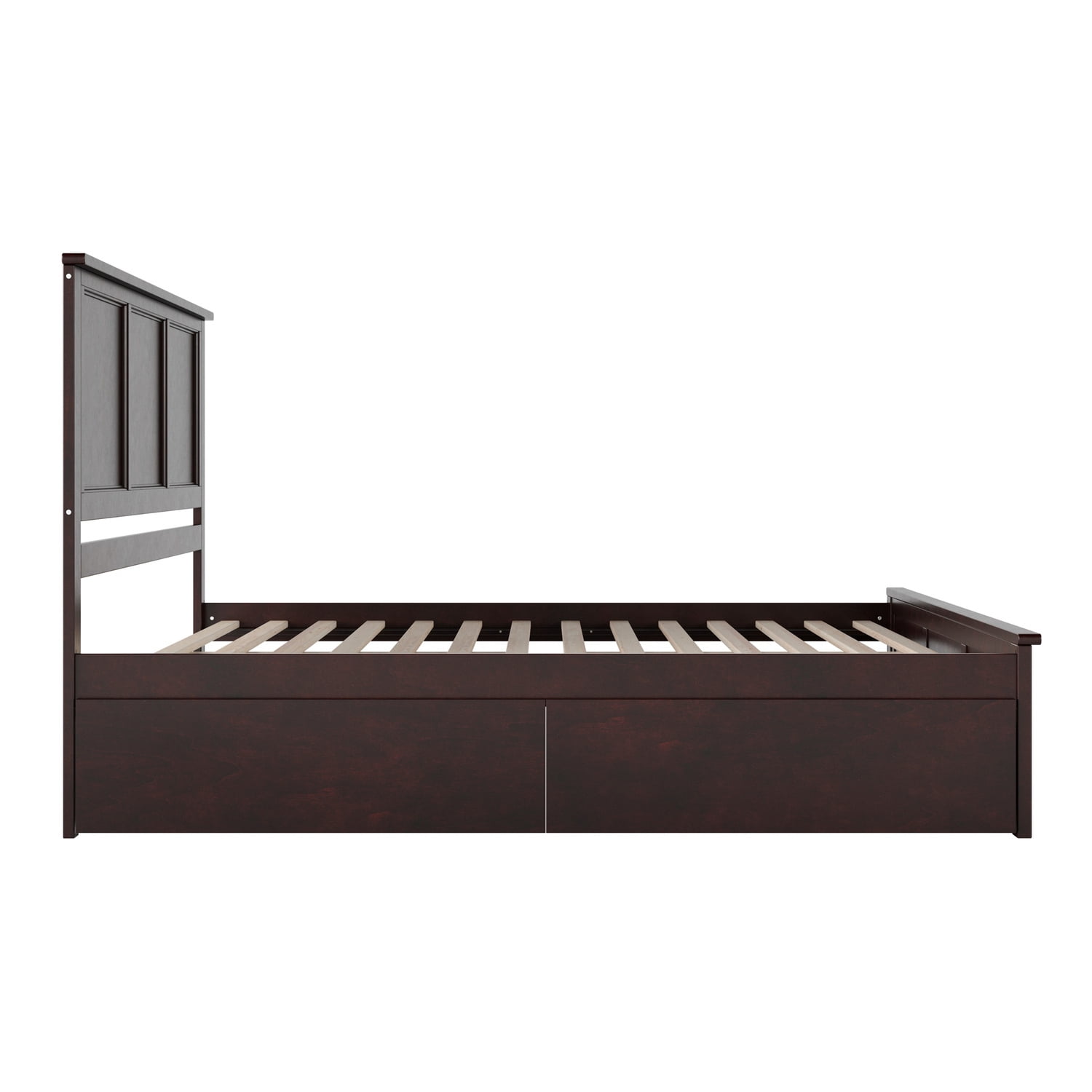 HomeStock Handmade Home King Solid Wood Platform Bed with Matching ...