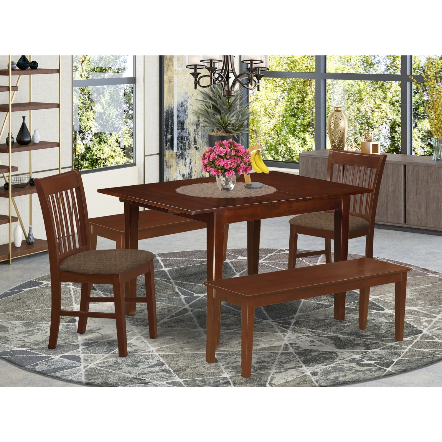 Small Dining Set - Kitchen Table with Chairs & Bench - Island Interiors ...