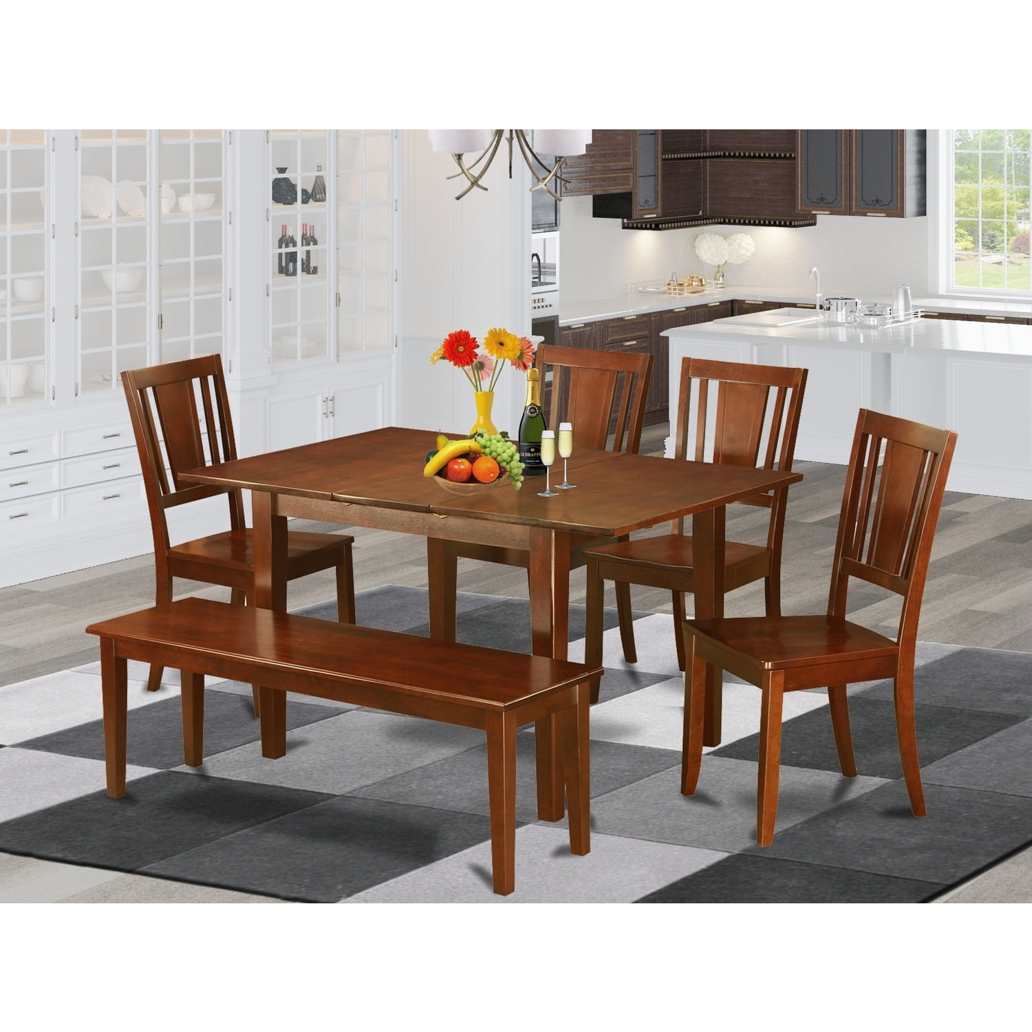 HomeStock Island Interiors Small Kitchen Table With Dining Table Chairs ...