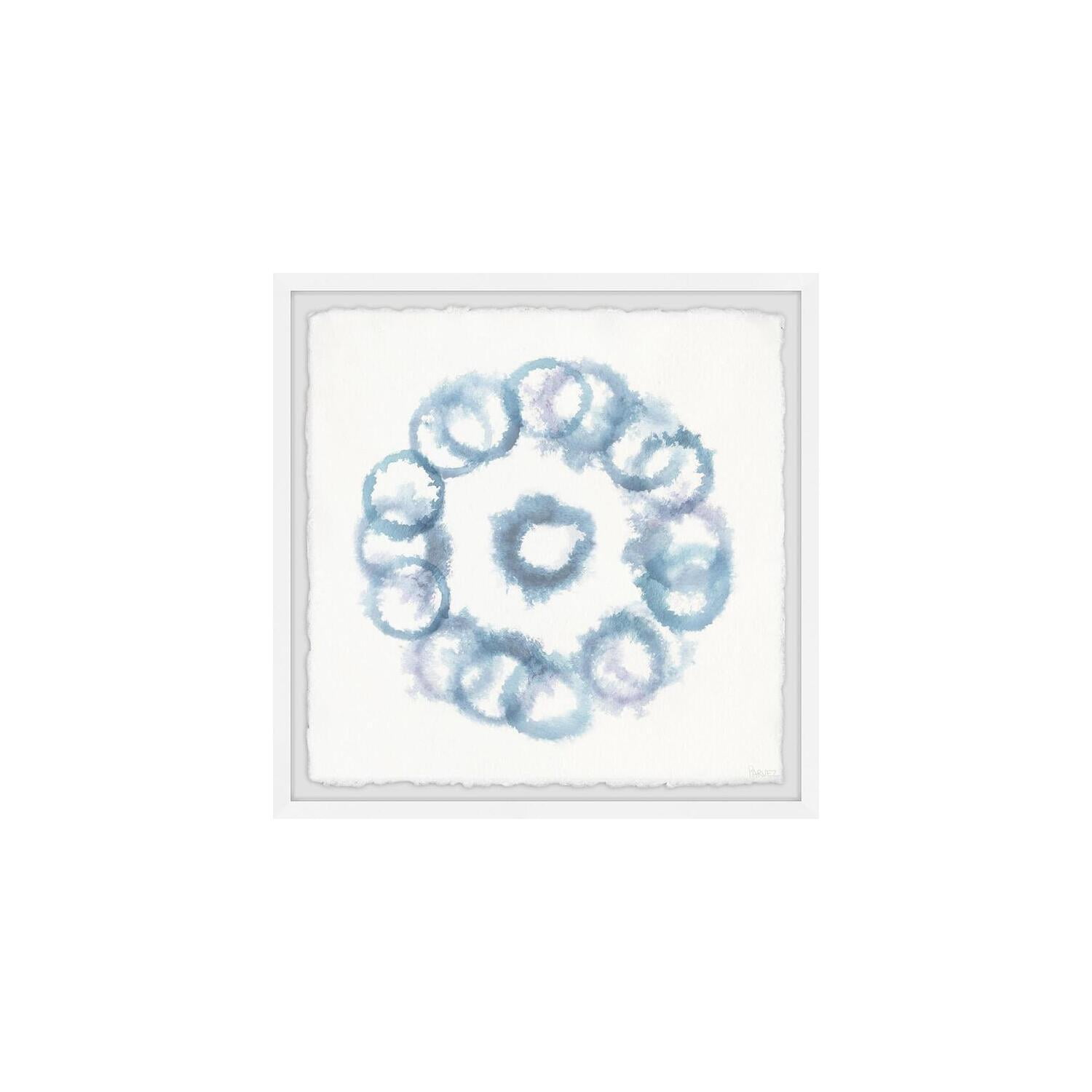 HomeStock Island Oasis Circle Beneath Circle Framed Painting Print, 32 ...