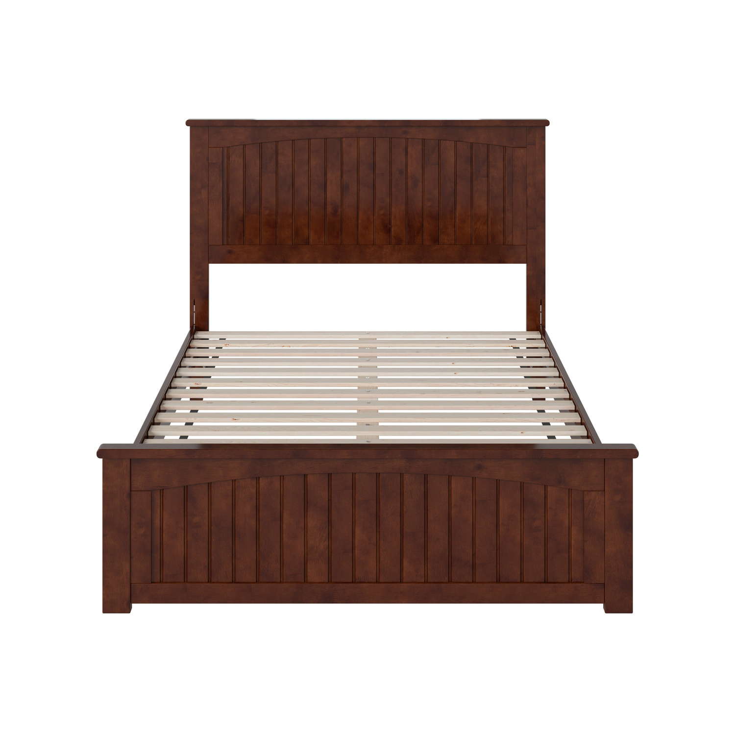 HomeStock Island Oasis Full Solid Wood Low Profile Platform Bed with ...