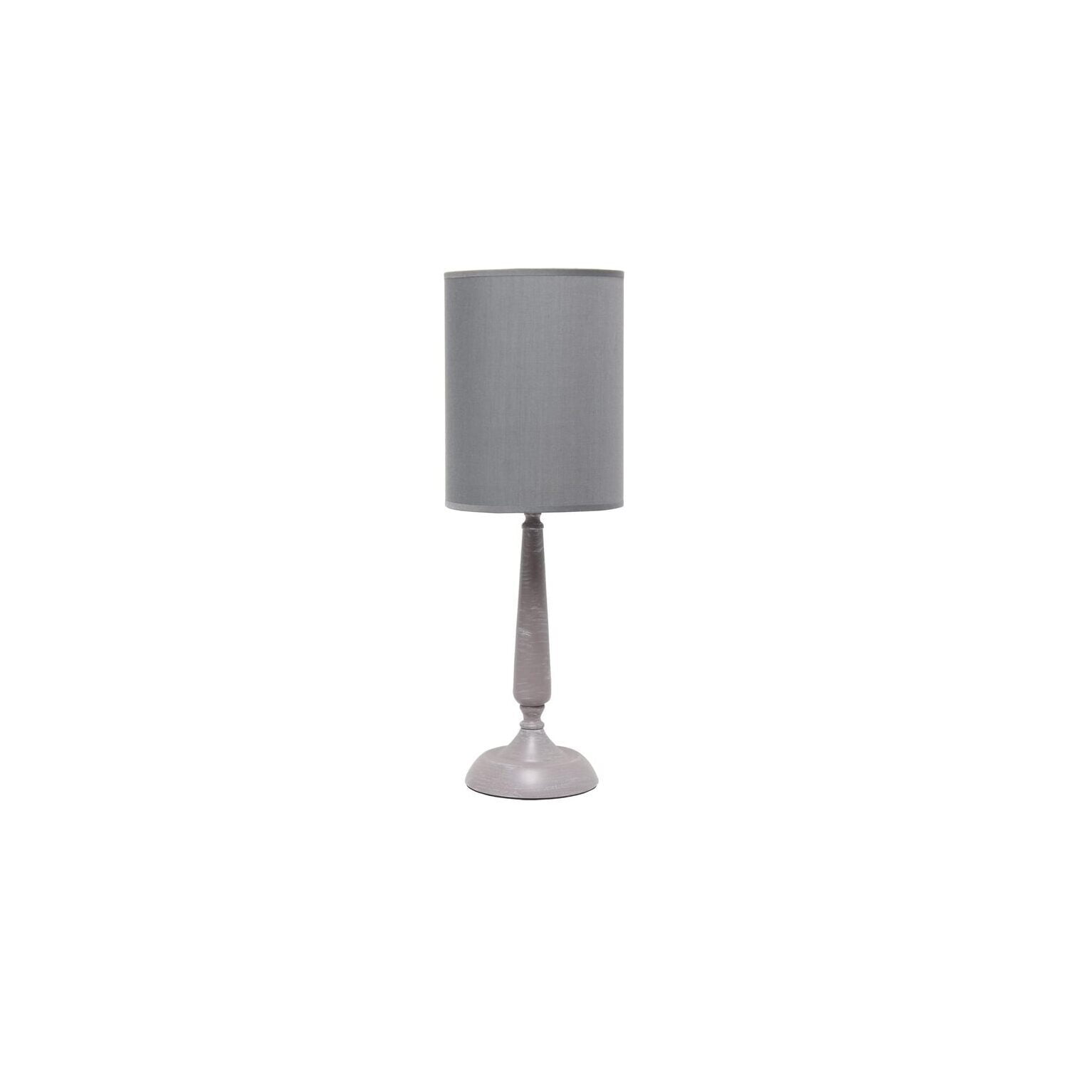 HomeStock Island Oasis Traditional Candlestick Table Lamp, Gray Wash ...