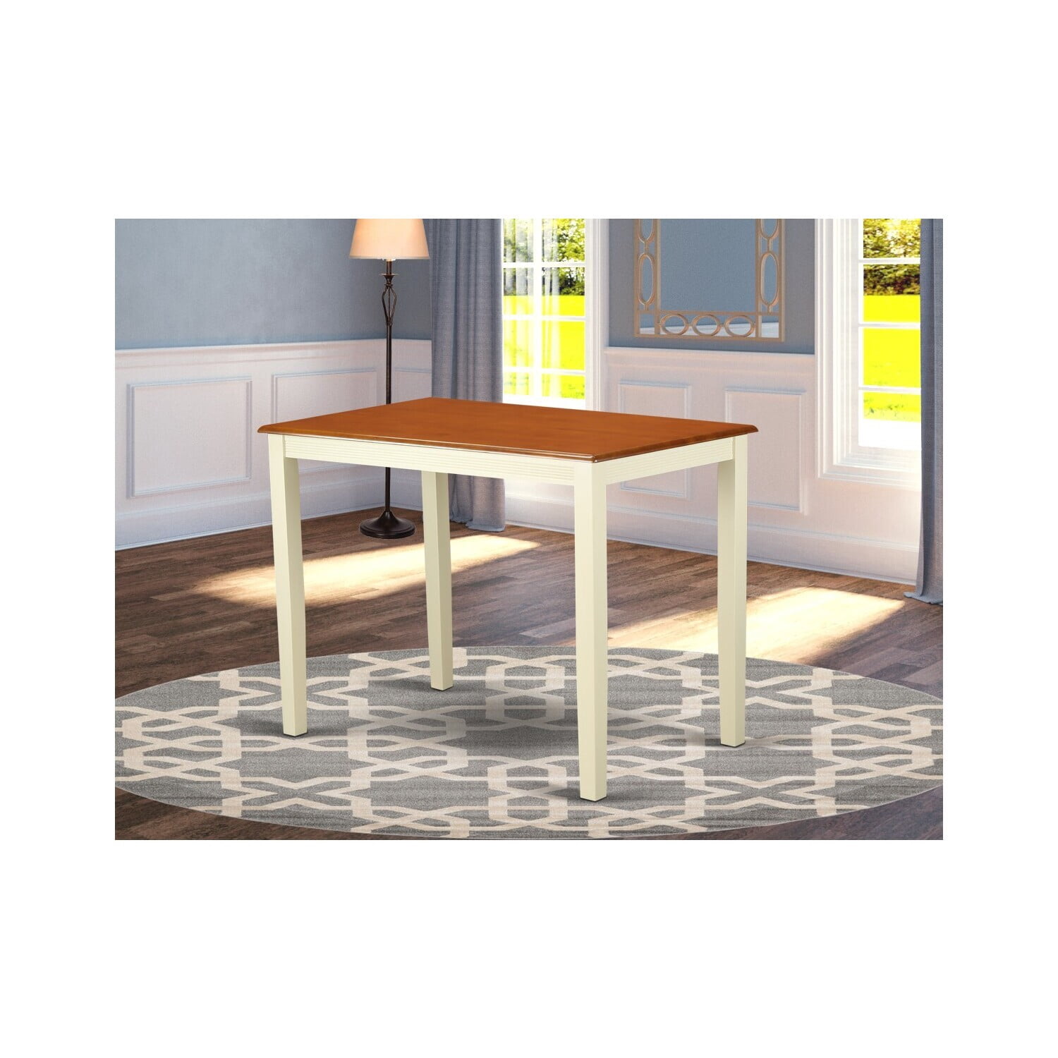 Counter Height Table - Modern Dining Pub Table, 48"L x 30"W, Luxury ...