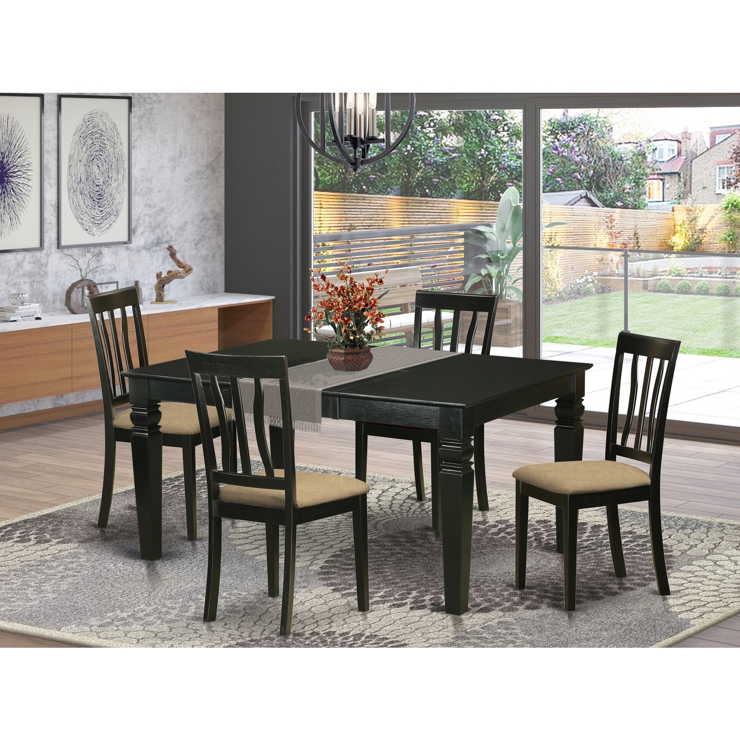 HomeStock Lakeside Living Dinette Table Set - Kitchen Dinette Table And ...