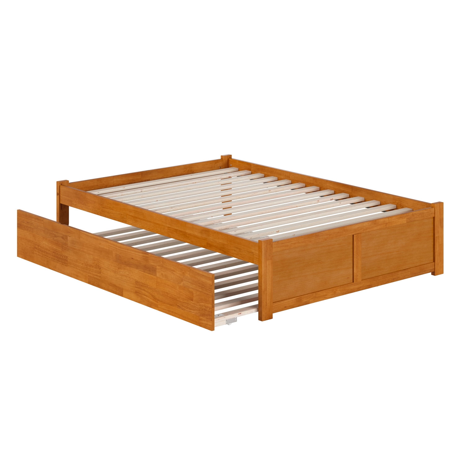 HomeStock Lakeside Living Full Solid Wood Platform Bed with Footboard ...