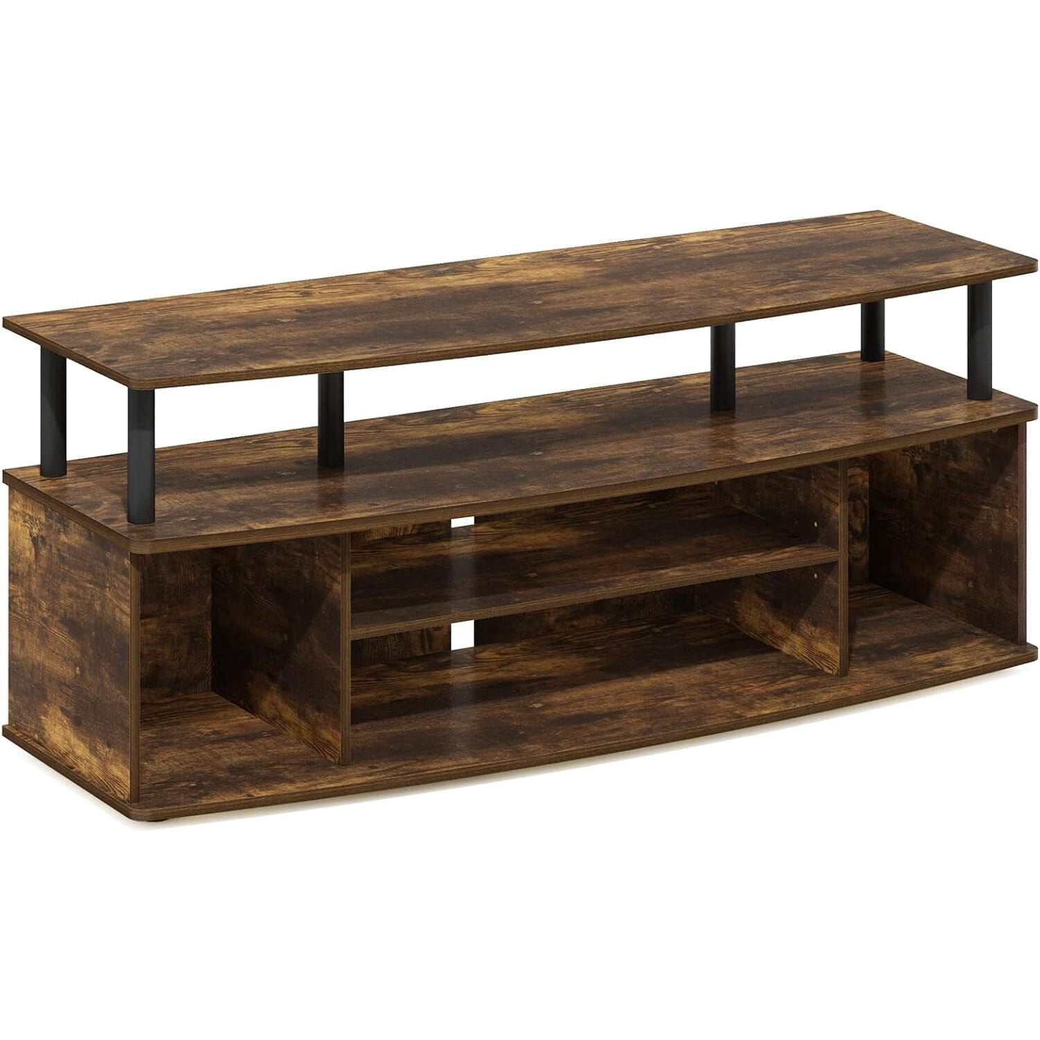 HomeStock Large Entertainment Center Hold Up To 55-In Tv-Finish:Amber ...
