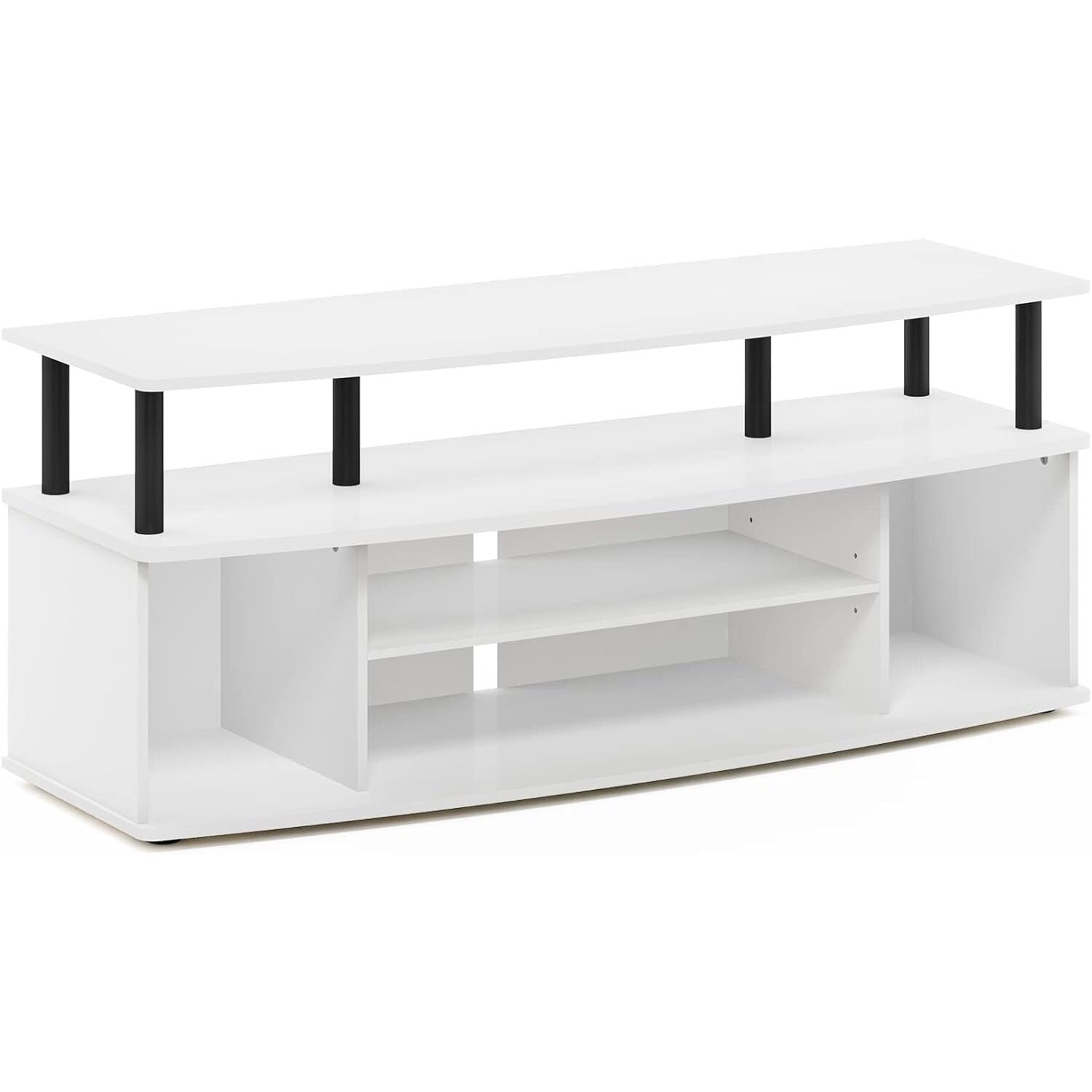 HomeStock Large Entertainment Center Hold Up To 55-In Tv-Finish:White ...