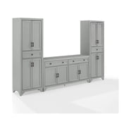 Crosley Tara 3 Piece Sideboard and Pantry Set - Walmart.com