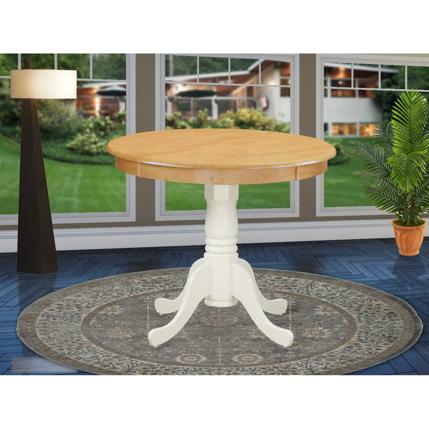 Homestock Artistic Accomplishment Antique Round Dining Table Made Of ...