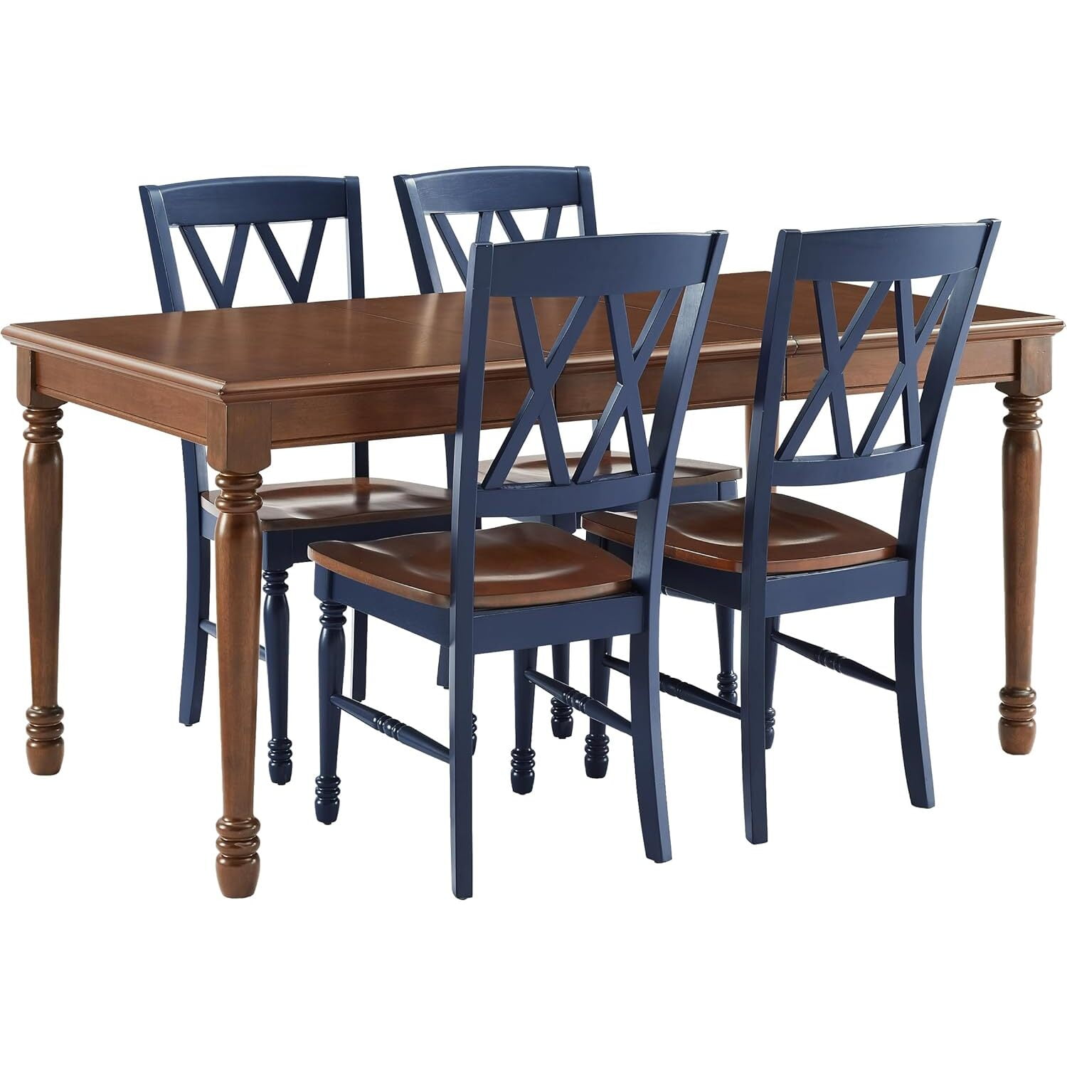 HomeStock Medieval Majesty Dining Set with Table and Extension Leaf ...