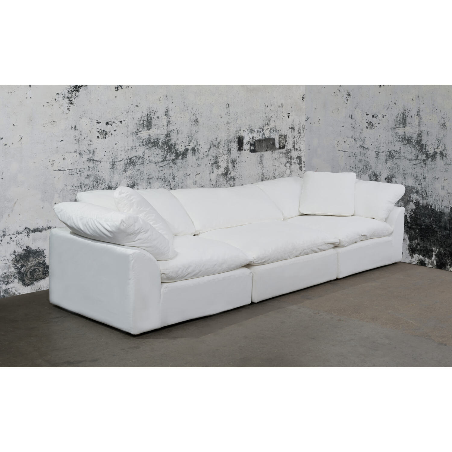 Modular Sectional Sofa 3Pc Deep Seating Couch Washable Fabric Living ...