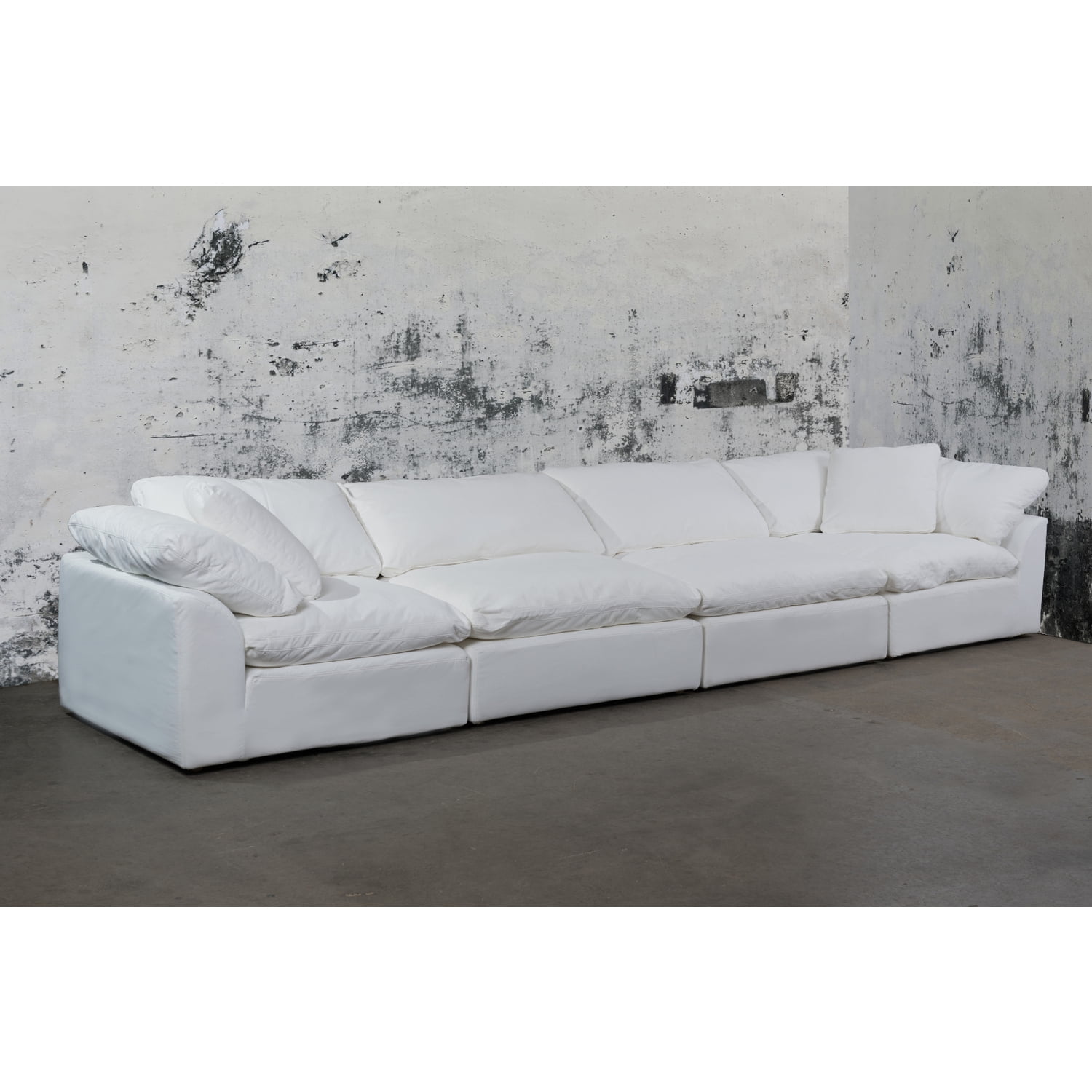 Modular Sectional Sofa, Deep Seating Couch, Washable Slipcovered Sofa ...