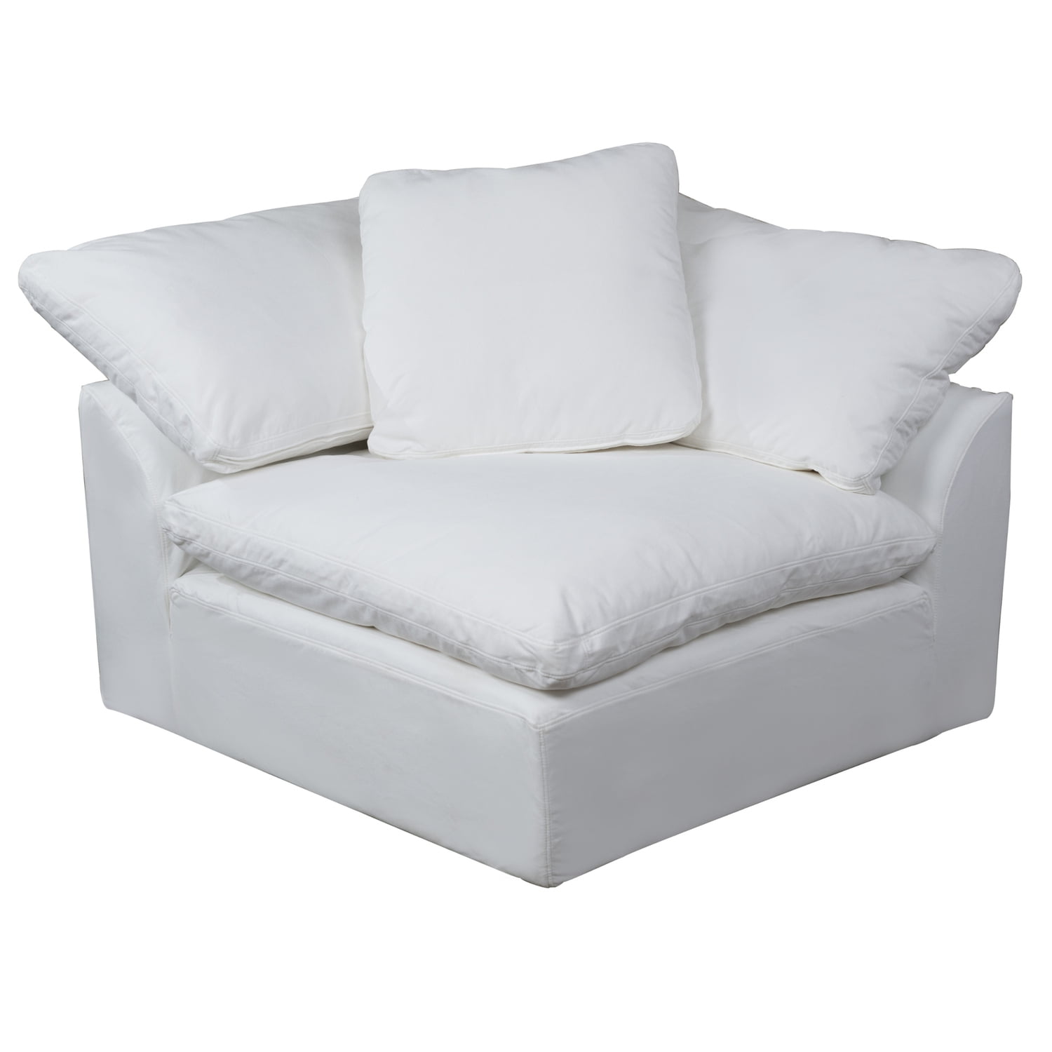 HomeStock Mediterranean Magic 5Pc Slipcovered U-Shaped Sectional Sofa ...
