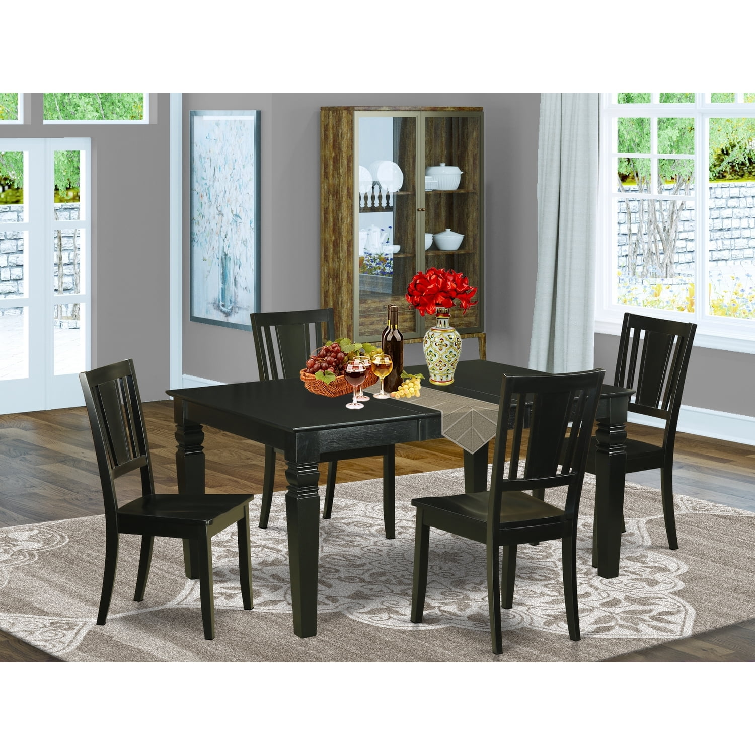 Mediterranean Dining Set - Table and Chairs for 6 - Modern Kitchen ...
