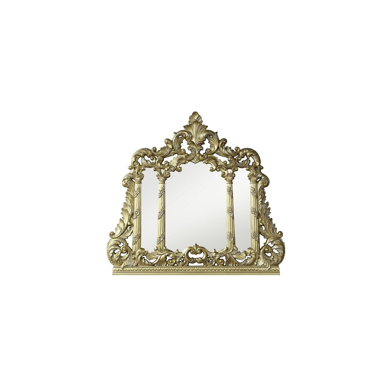 HomeStock Mediterranean Magic Mirror in Gold Finish - Walmart.com