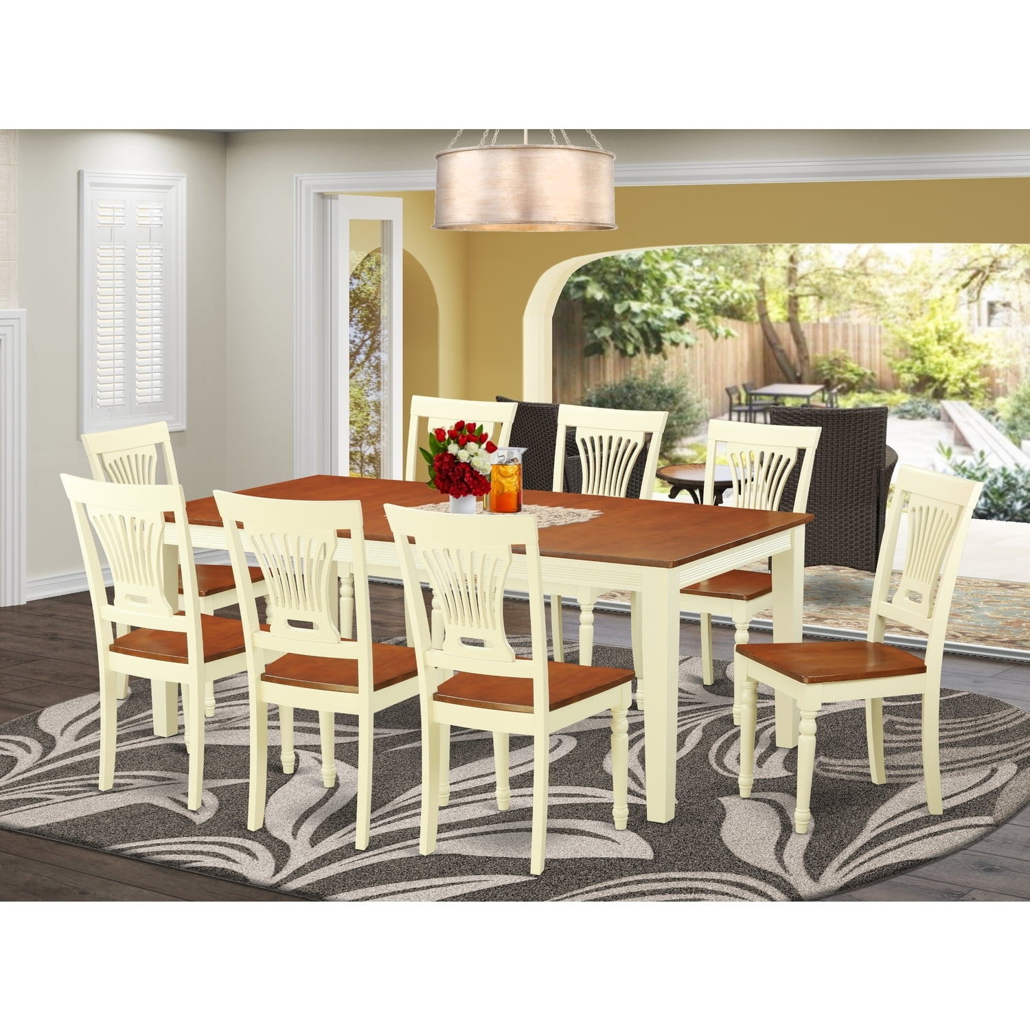 Mediterranean Dining Set - Table & Chairs - Wood Furniture for Kitchen ...