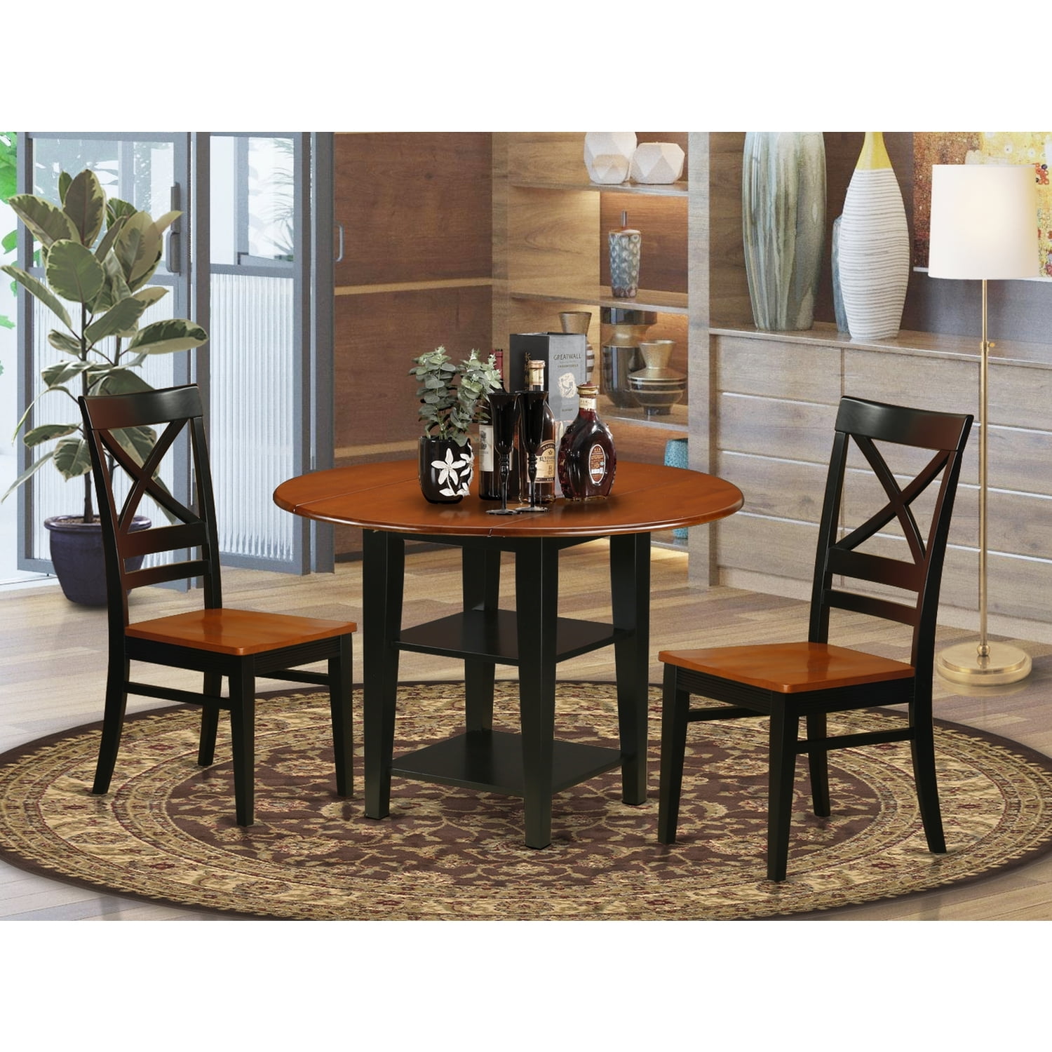 HomeStock Mediterranean Mastery 3 Piece Sudbury Set With One Round ...