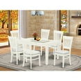 HomeStock Mediterranean Mingle 7-Pc Kitchen Set 6 Wood Dining Chair ...