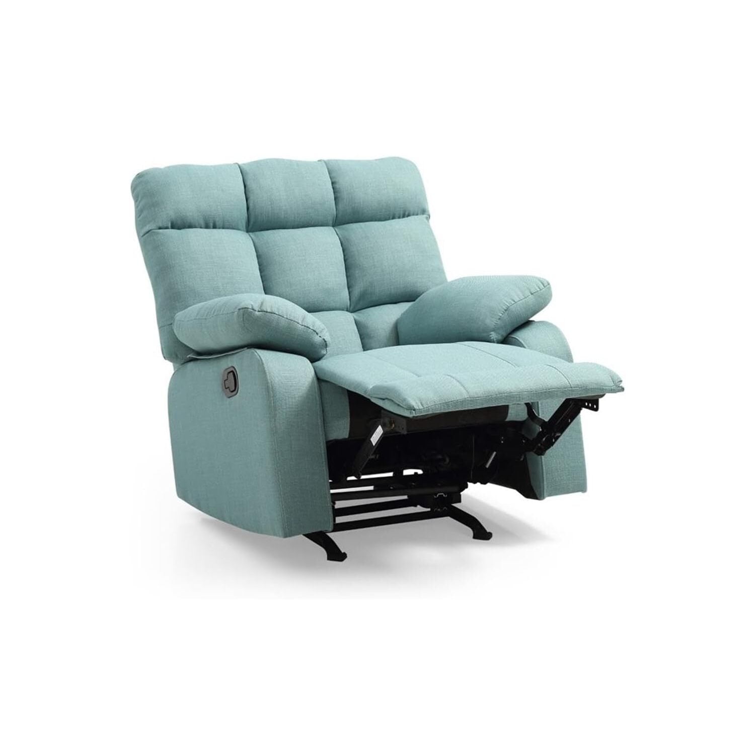 HomeStock Sophisticated Simplicity Padded and Tufted Rocker Recliner ...