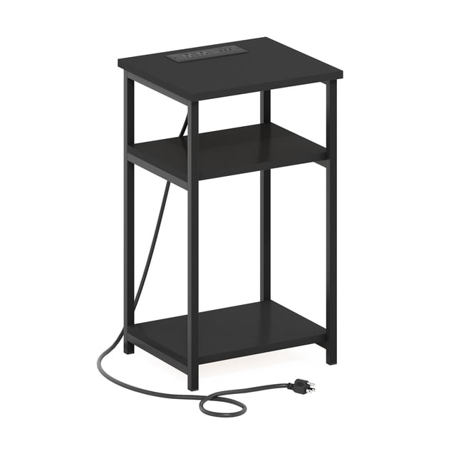 HomeStock Mid-Century Marvel 3-Tier USB and Type-C Charging Port Open ...