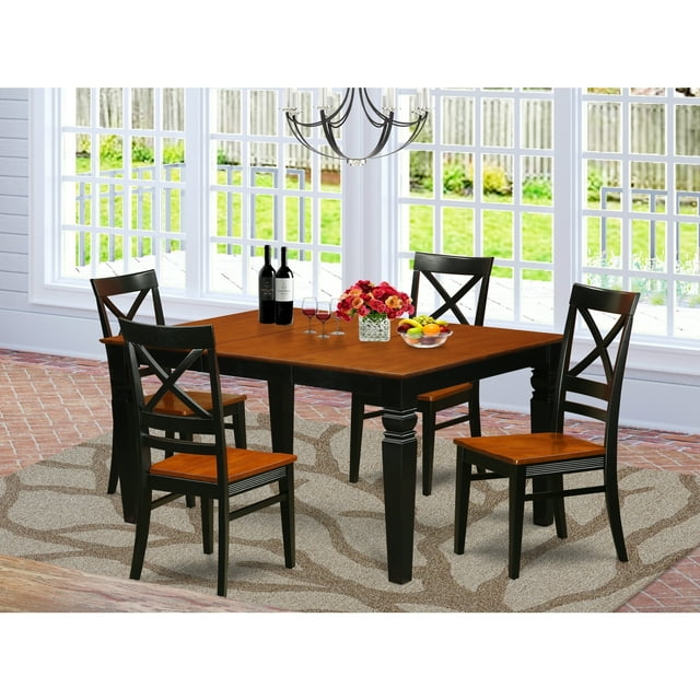 HomeStock Mid-Century Marvel Table Set With A HomeStock Table And Wood ...