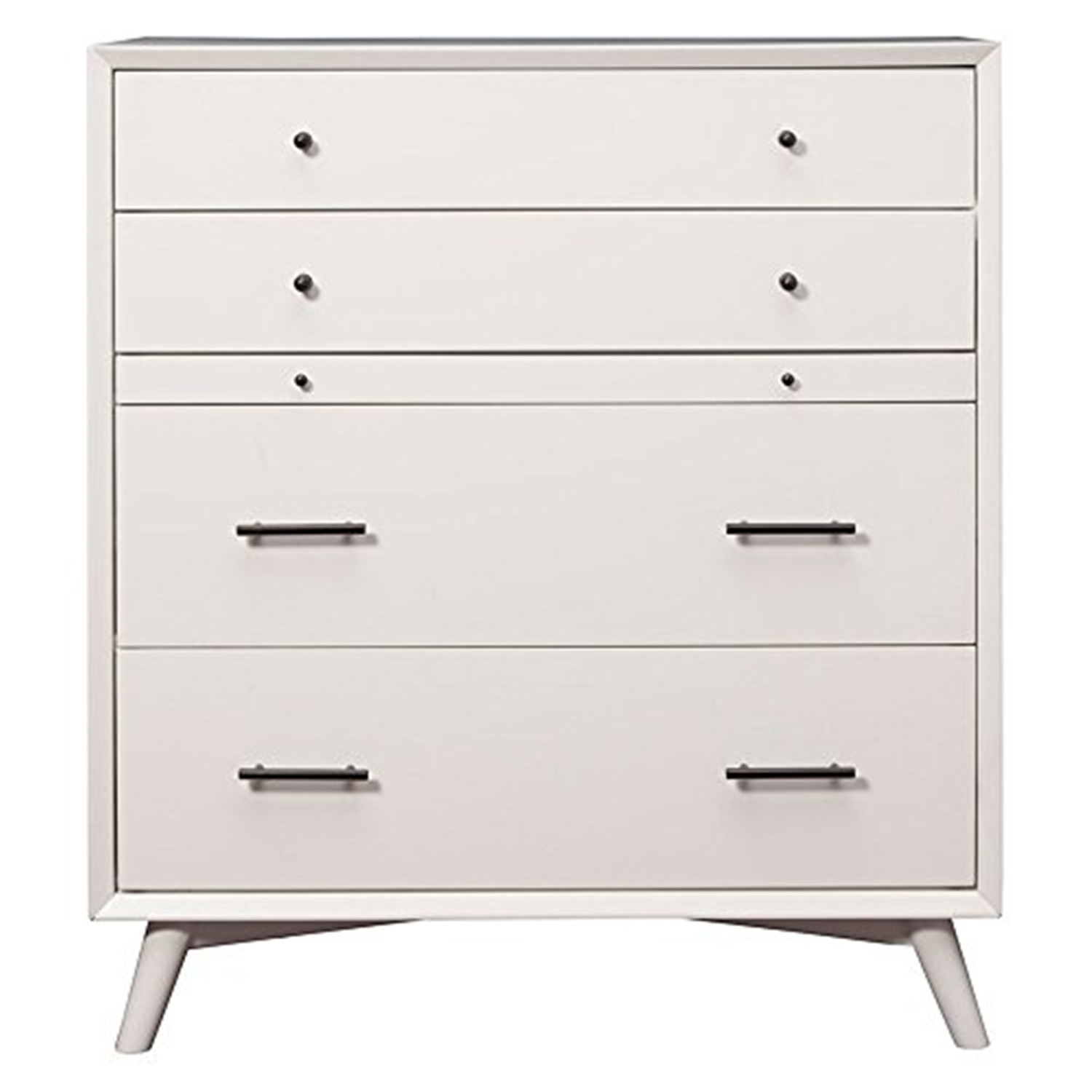 Modern 4 Drawer Chest Workstation Tray White FinishStorage Organizer38 ...