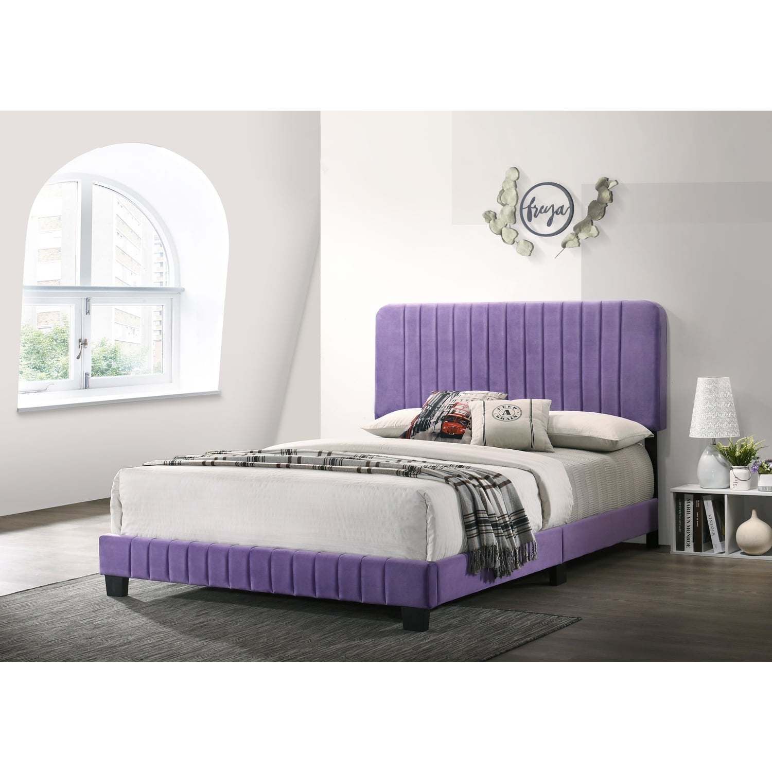HomeStock Modern Motifs Bed Purple Walmart