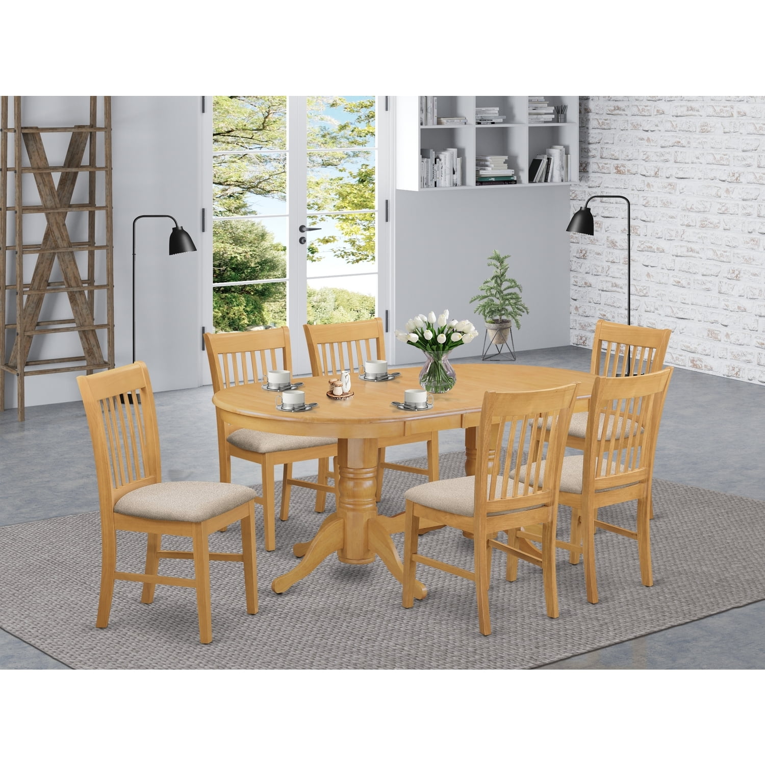 HomeStock Modern Muse 9-Piece Kitchen Table And 8 Dinette Chairs Set ...