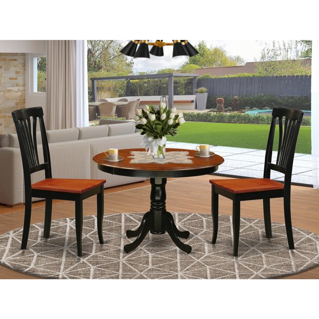 HomeStock Modern Muse Set - With A Round Small Table And Dinette Chairs ...