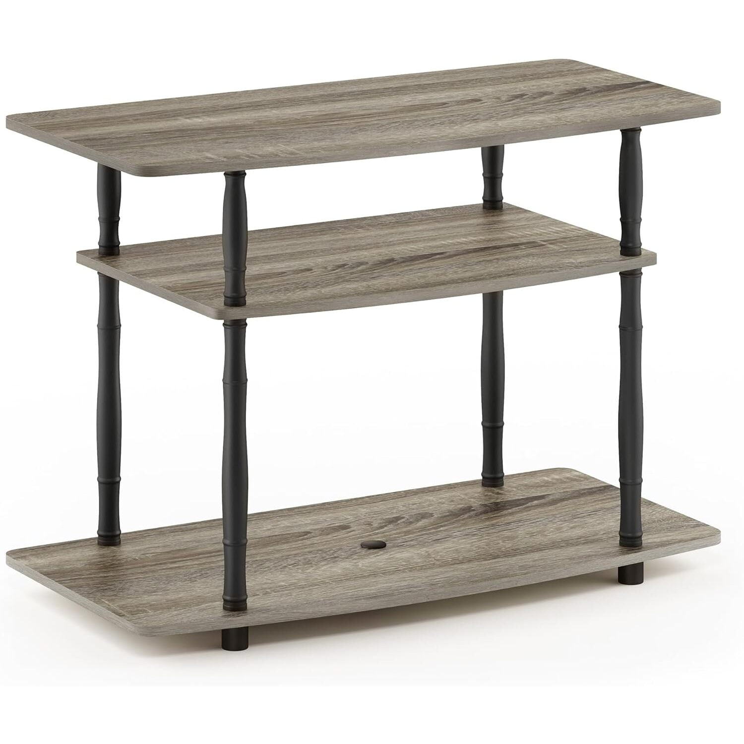 HomeStock Global Glam No Tools 3-Tier TV Stand 31.5 x 15.8 x 23.3 ...