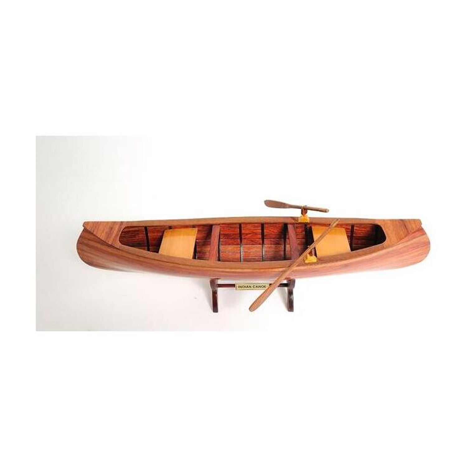 HomeStock Mountain Majesty Indian Girl Canoe Built to Scale With High ...