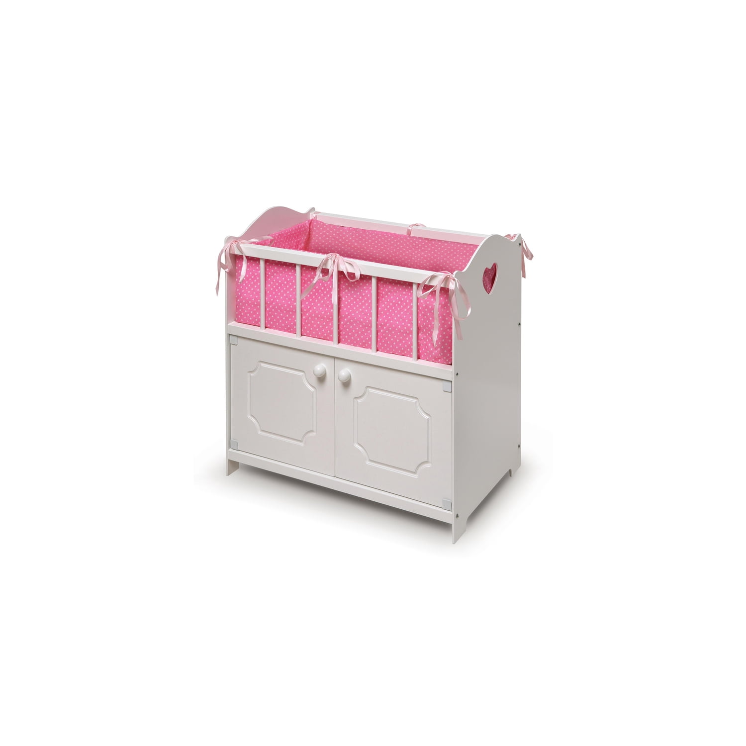 HomeStock Natural Beauty Doll Crib with Storage & Bedding Kit - 22"L x ...