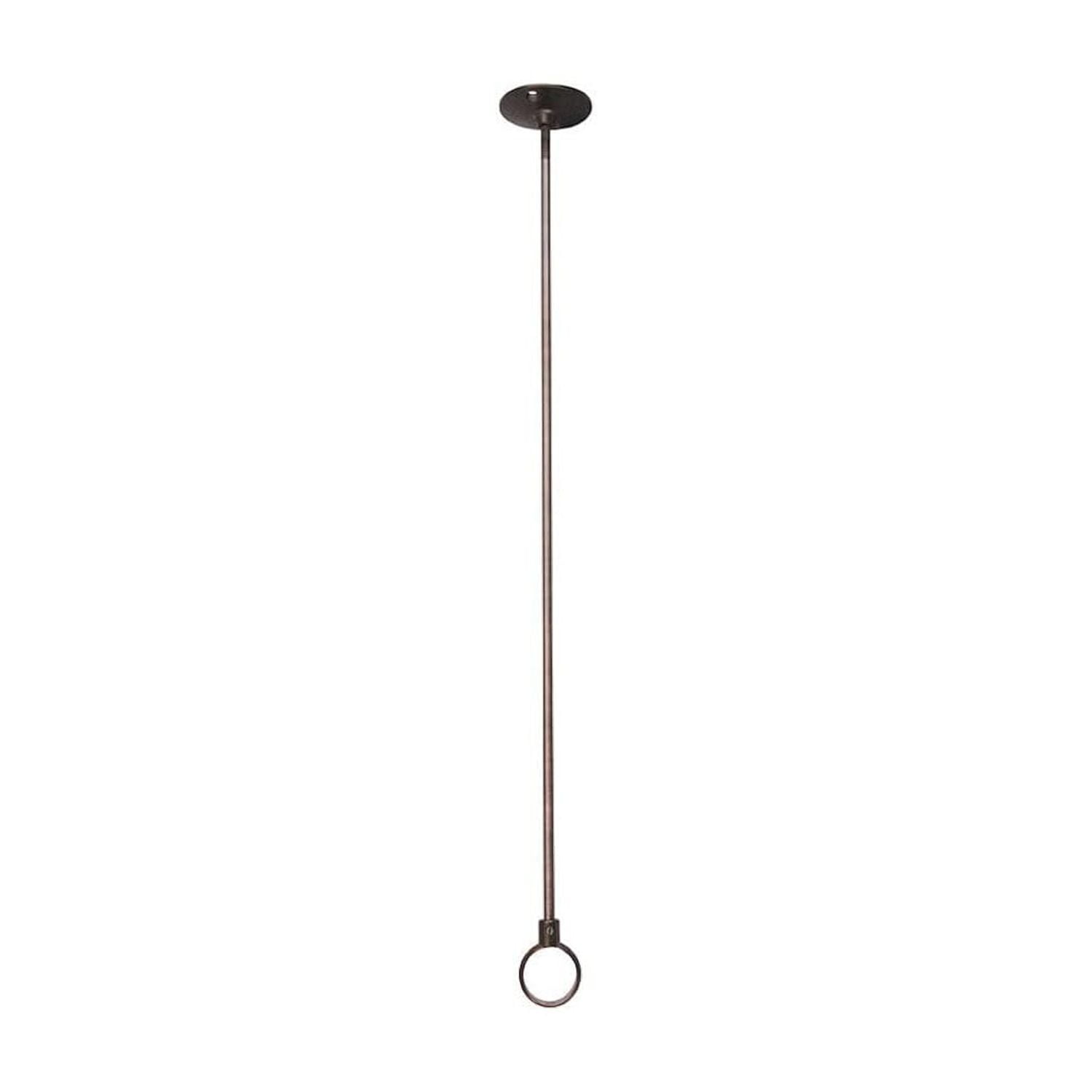 Ceiling Support Rod for Shower Rods - 36" with Flange & Eyeloop - 3/16 ...