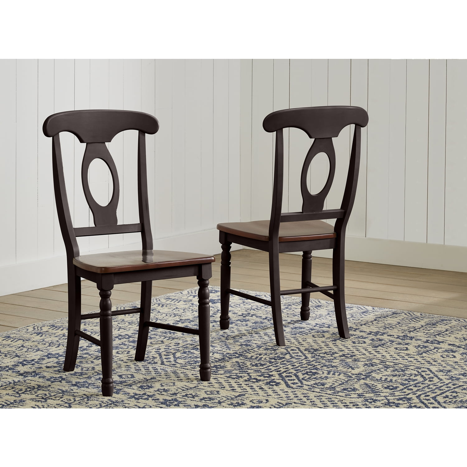 HomeStock Naturally Nice Side Chair - 2 Pack - Walmart.com