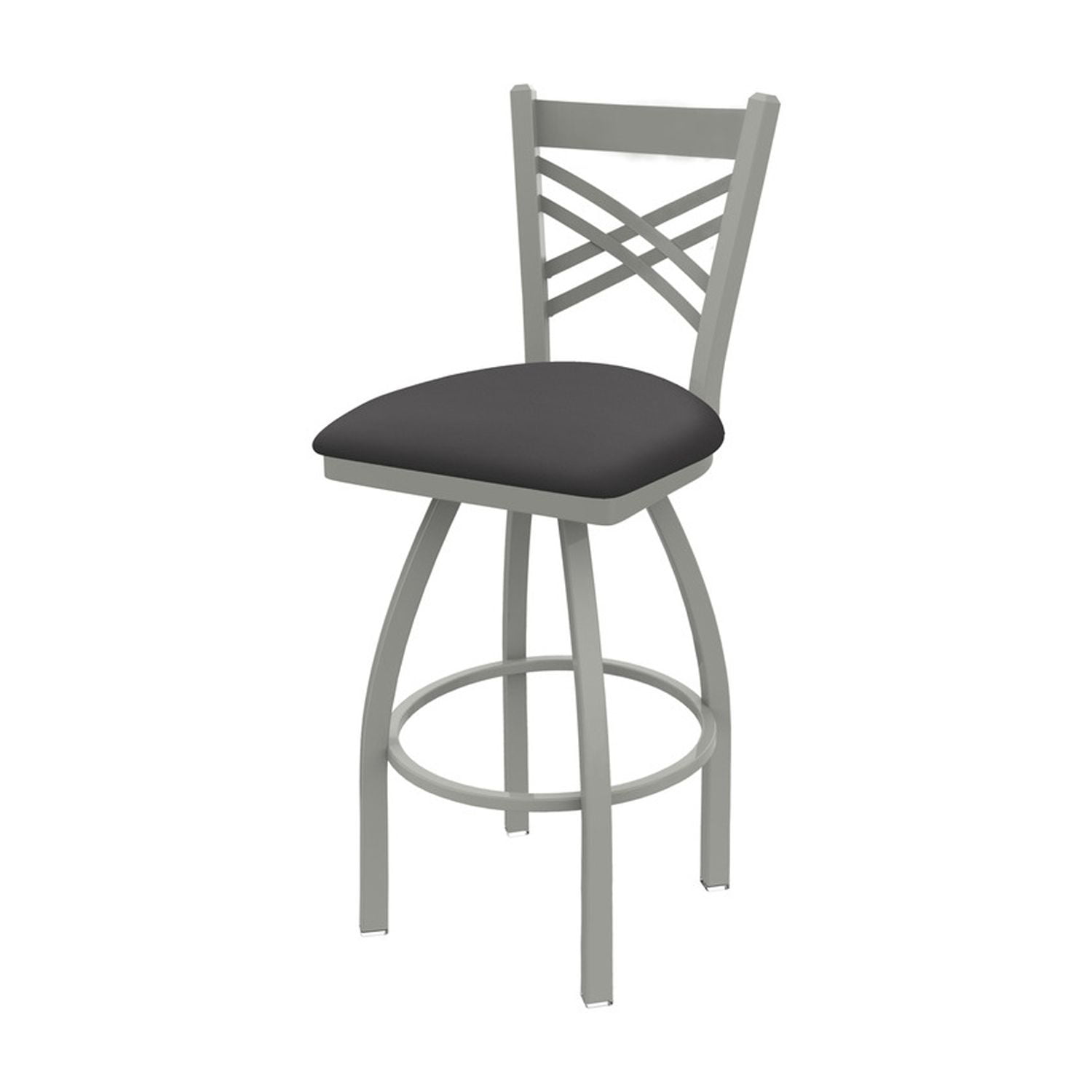 HomeStock Neo-Classical Nostalgia 36" Swivel Stool - Anodized Nickel ...