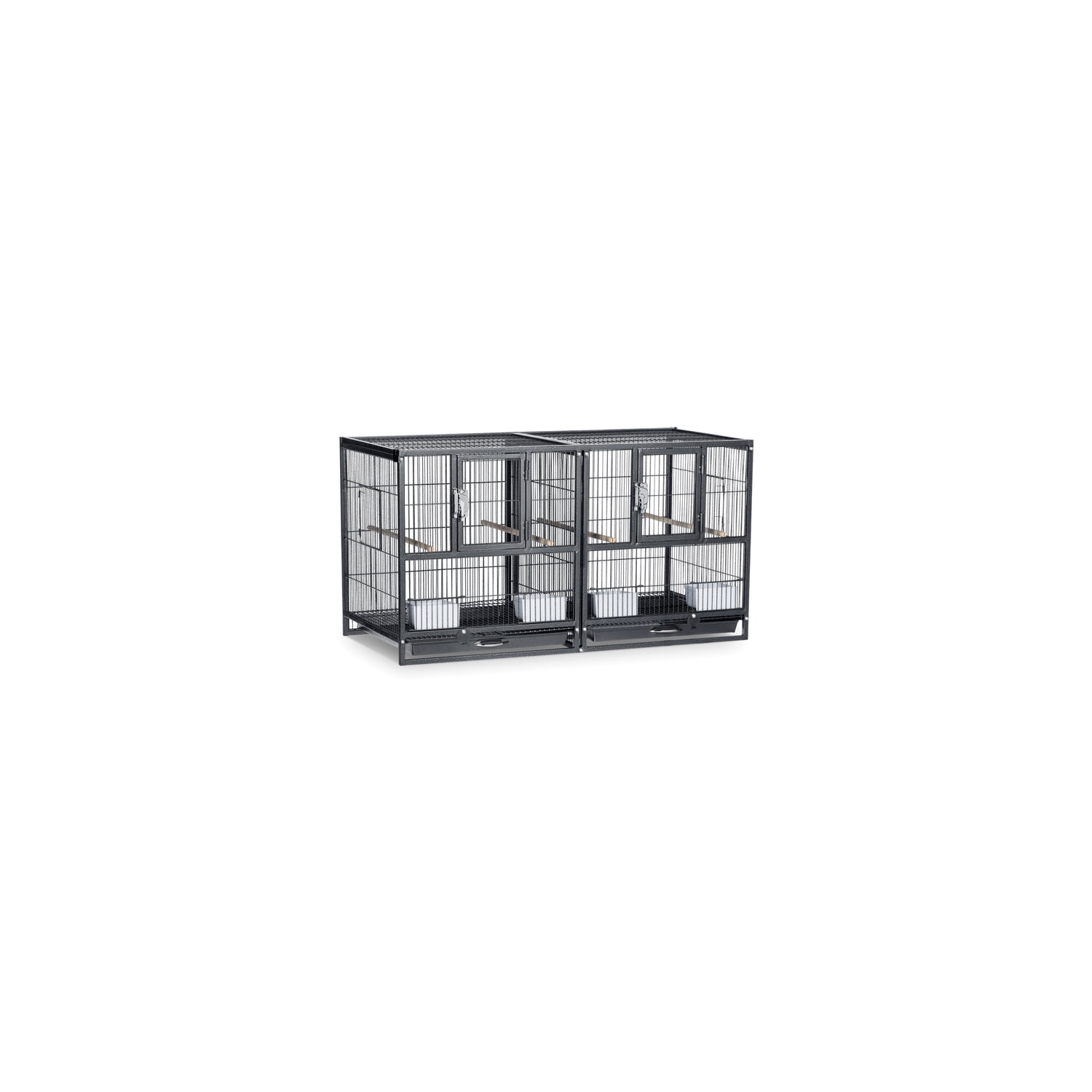 HomeStock Neo-Classical Nostalgia Deluxe Divided Breeder Bird Cage with ...