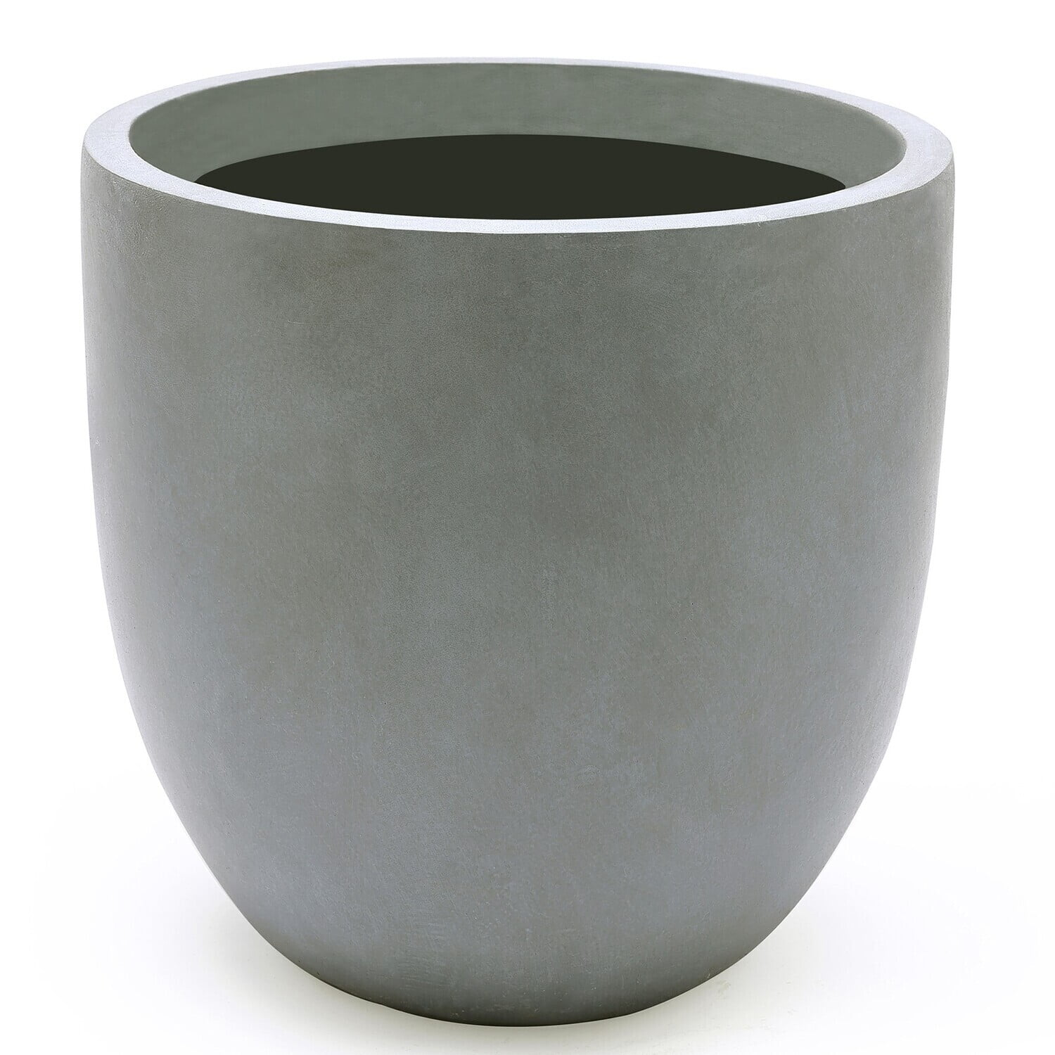 Round Planter - Neo-Classical Home Decor - 9.2" Gray Planter Pot ...
