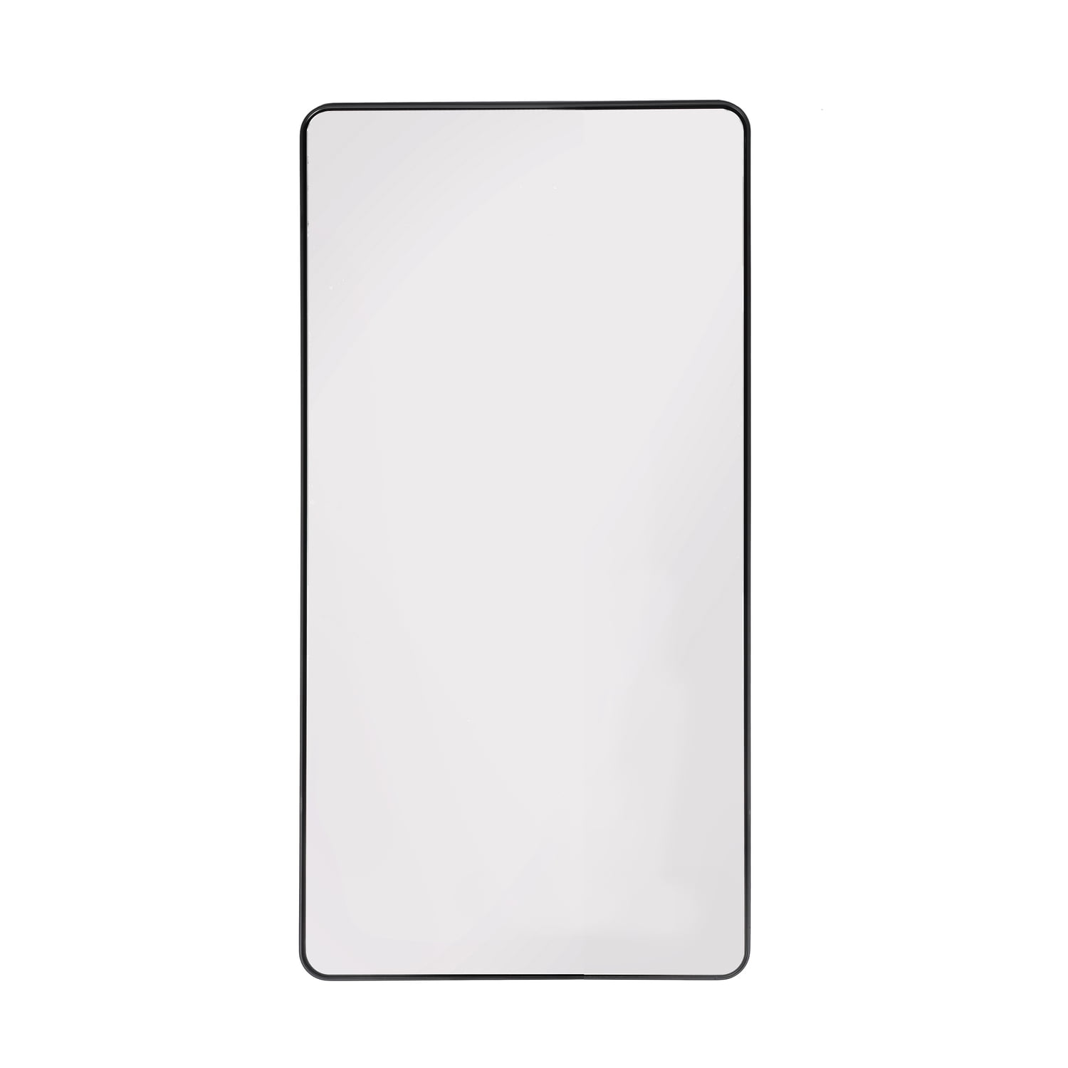 HomeStock Nordic Haven Black Framed Rounded Corner Mirror - Walmart.com