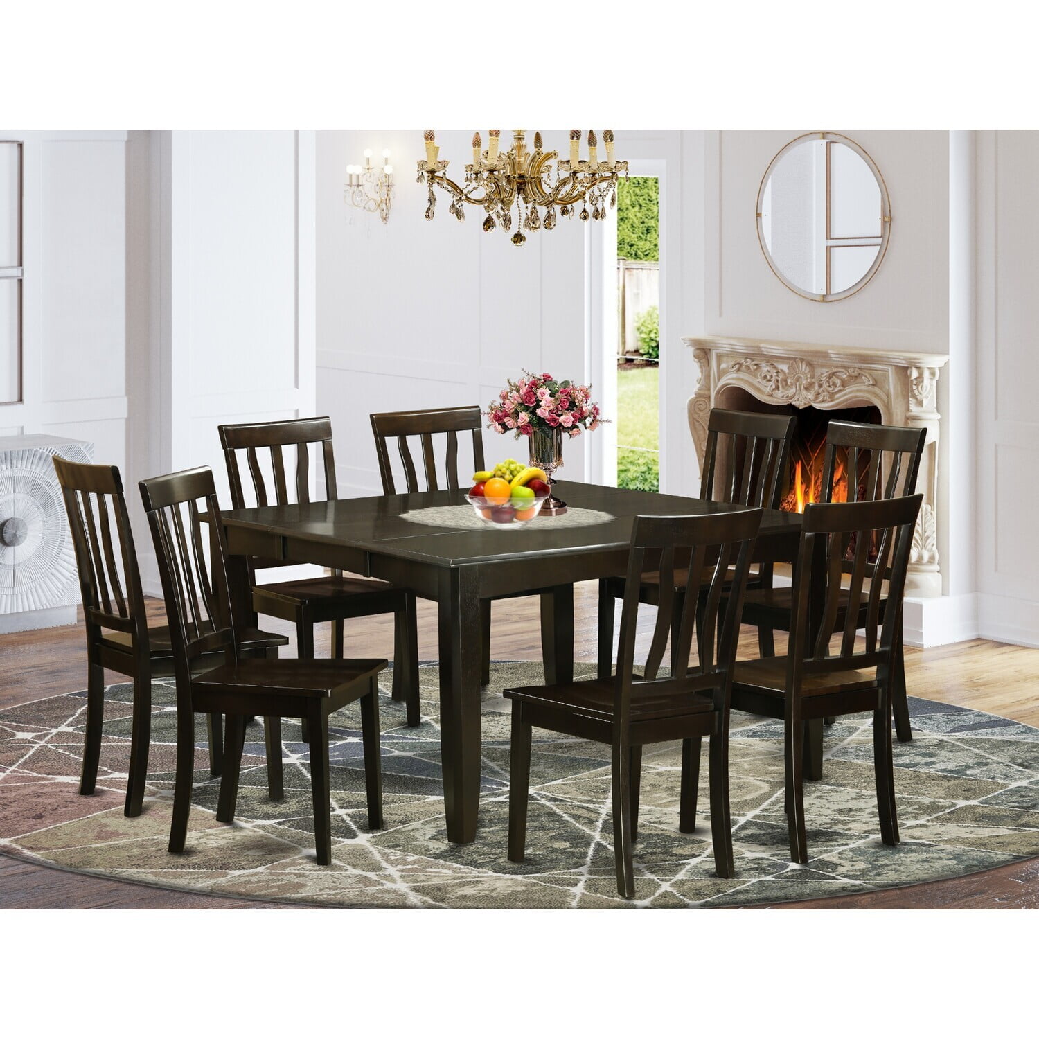 HomeStock Nordic Haven Table Set-Dining Table And Dining Chairs ...