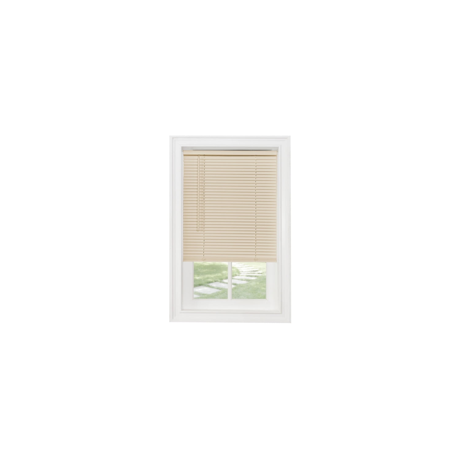 HomeStock Relaxation Light Filtering Mini Blind 1" x 46x64 - Alabaster ...