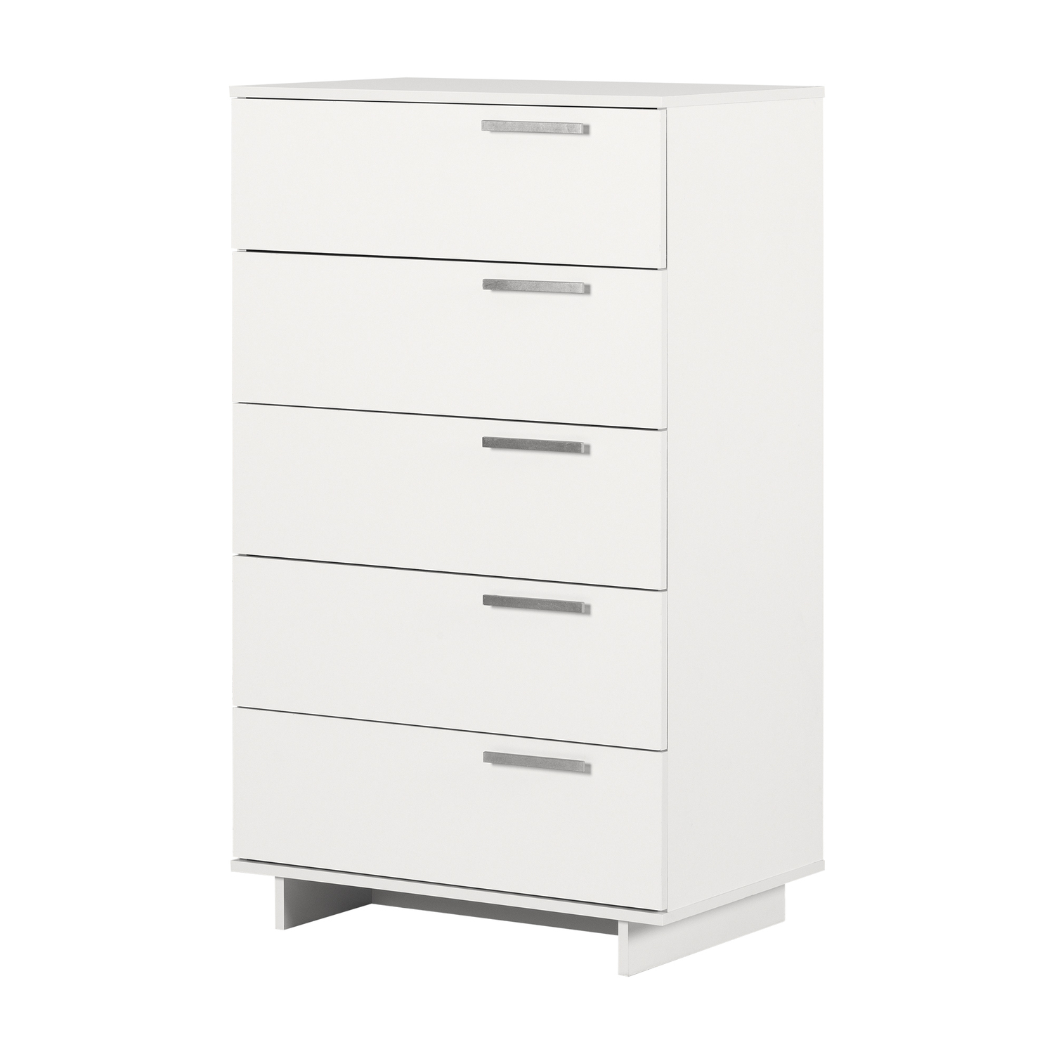 HomeStock Renaissance Revival 5-Drawer Chest Storage Unit Pure White ...