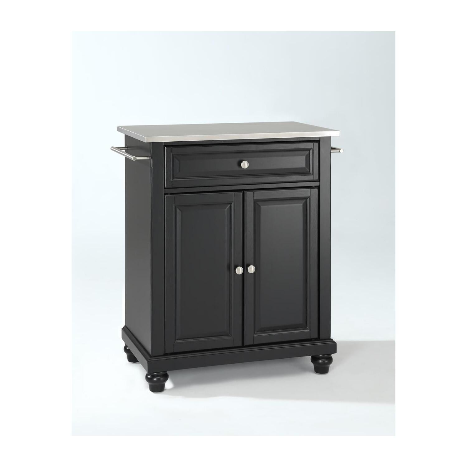 HomeStock Lakefront Luxury Portable Kitchen Island, Spacious Countertop ...