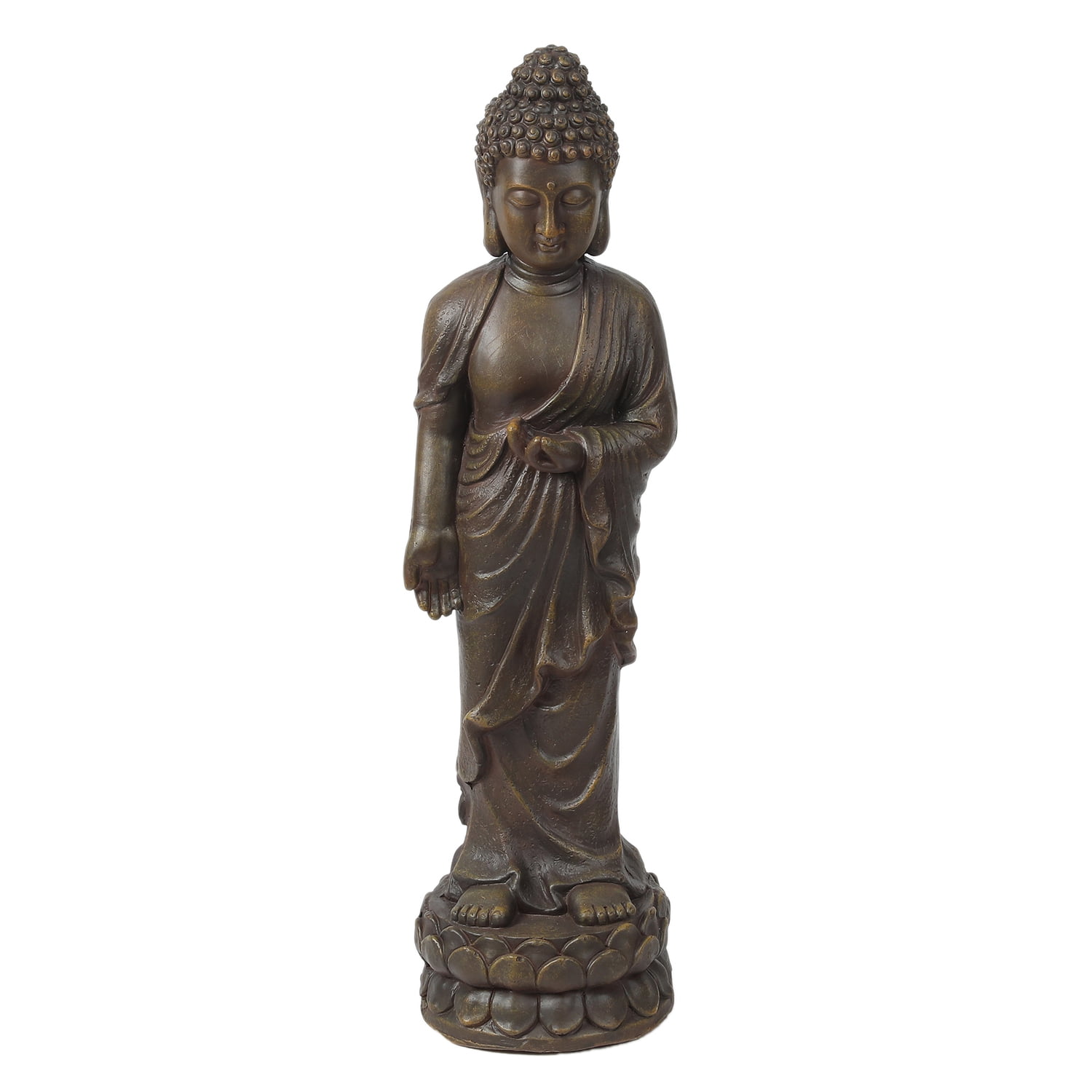 HomeStock Renaissance Rhapsody Brown Mgo Enlightened Standing Buddha ...