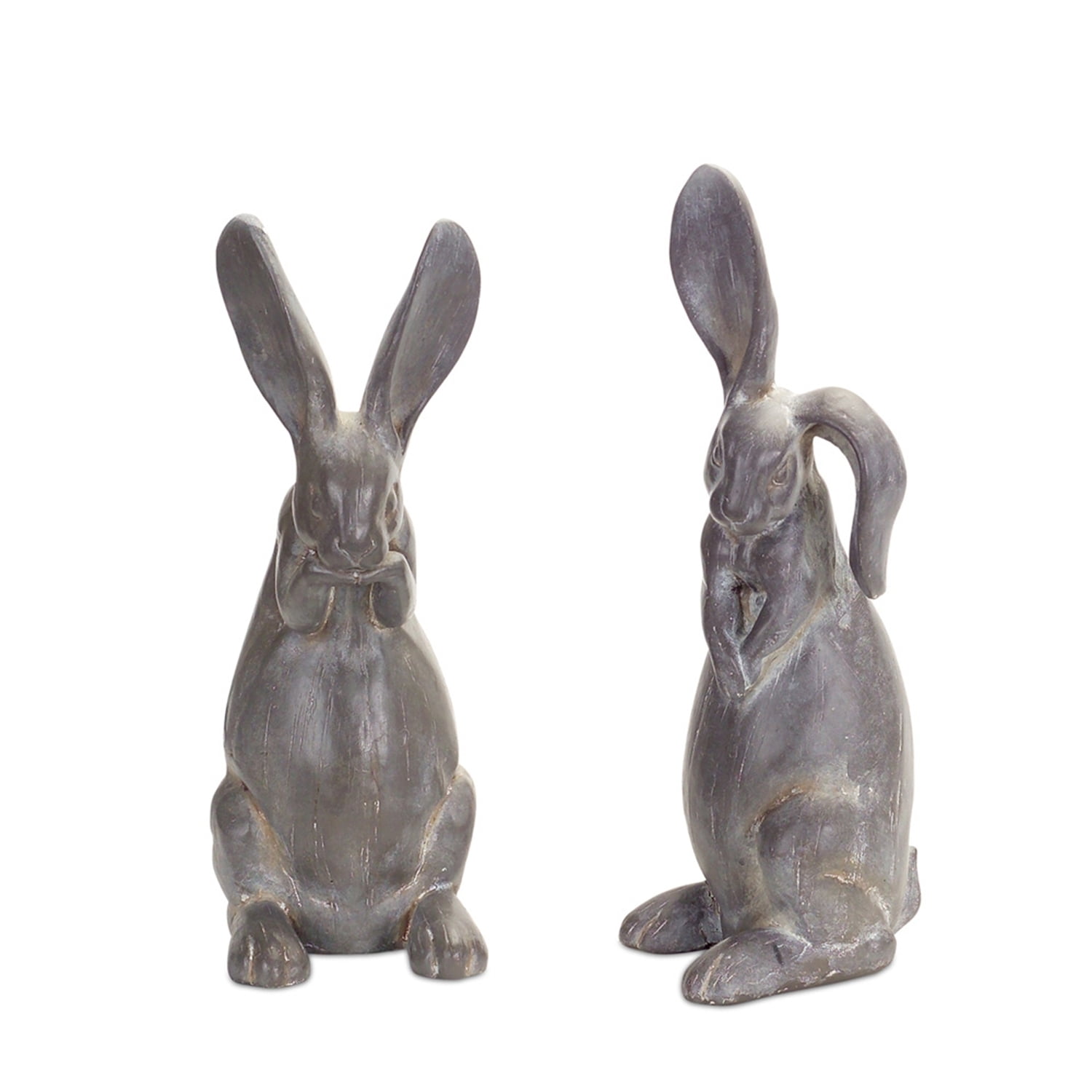 HomeStock Renaissance Rhapsody Stone Rabbit Garden Statue (Set Of 2 ...