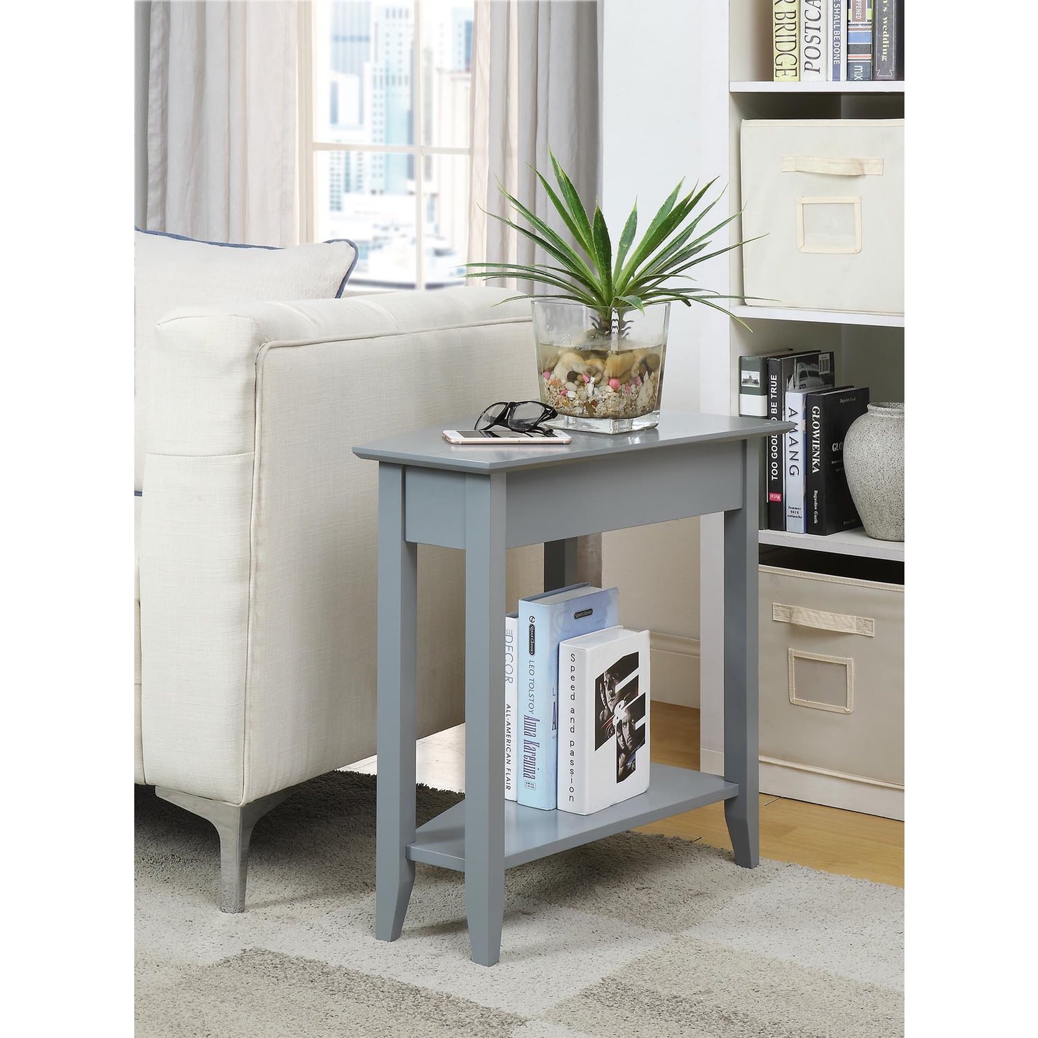 HomeStock Renaissance Romance End Table with Shelf - Walmart.com